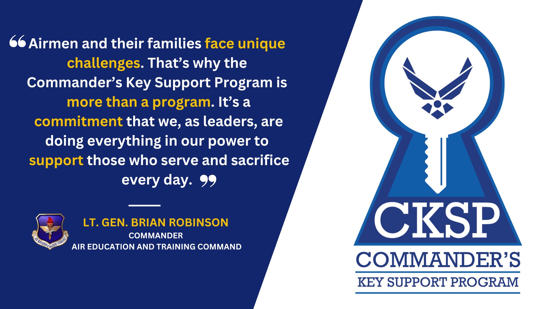 Commander’s Key Support Program enhances readiness through connection ...