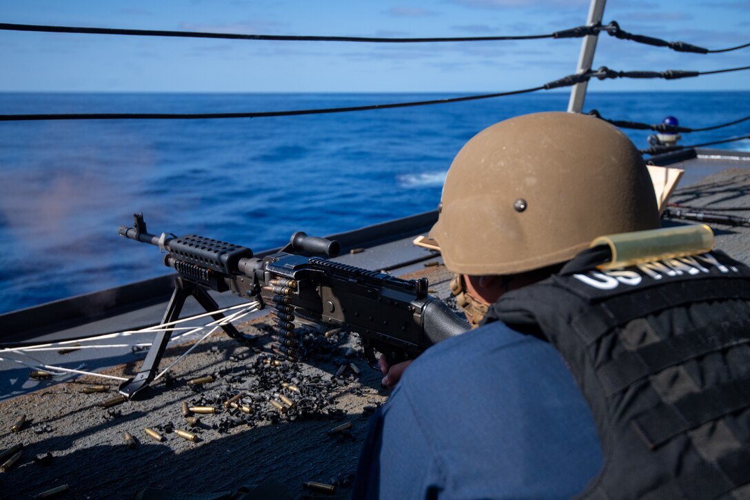 USS Gridley M240 Gun-Shoot