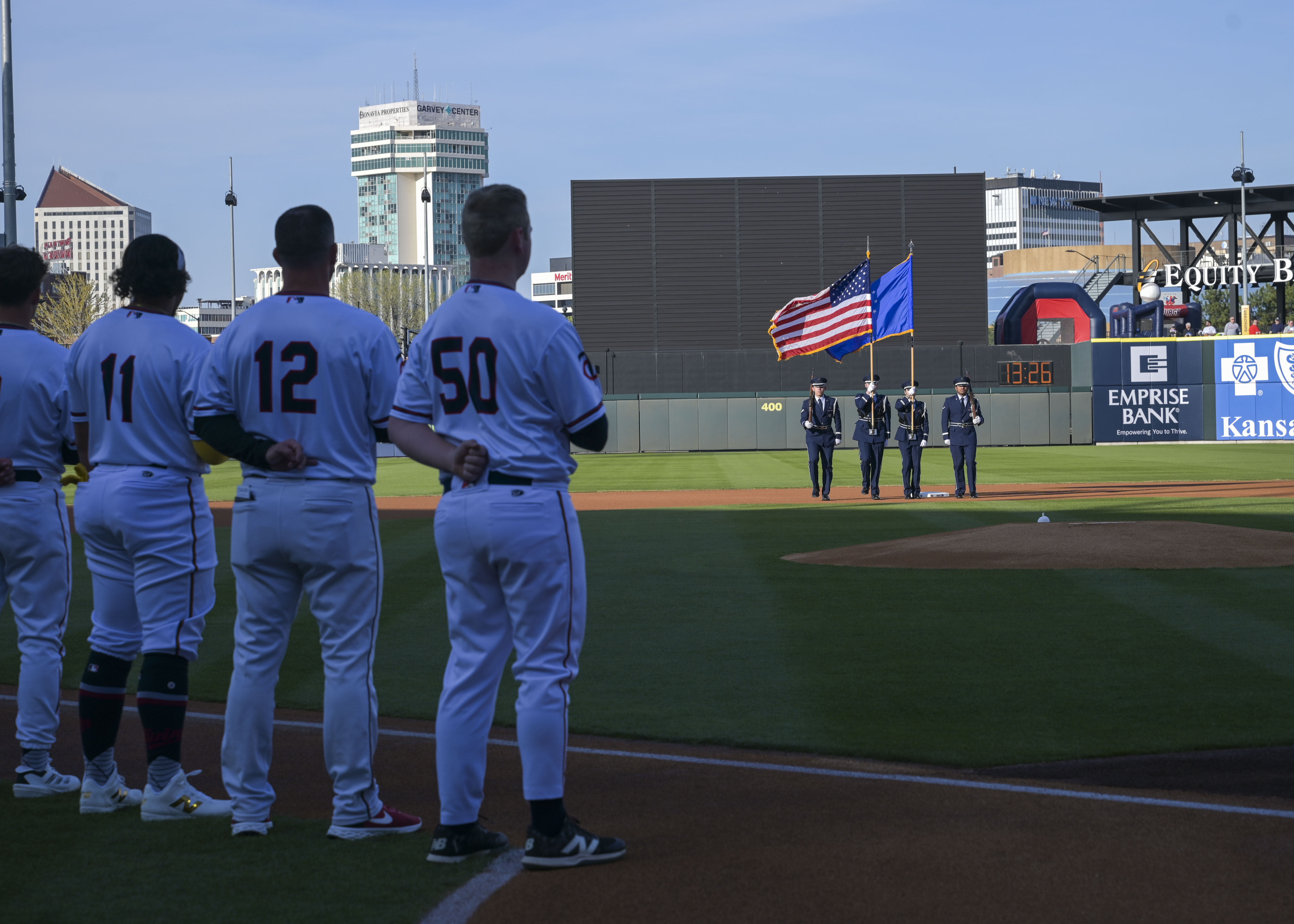 McConnell performs KC-46 flyover for Wichita Wind Surge opening day ...