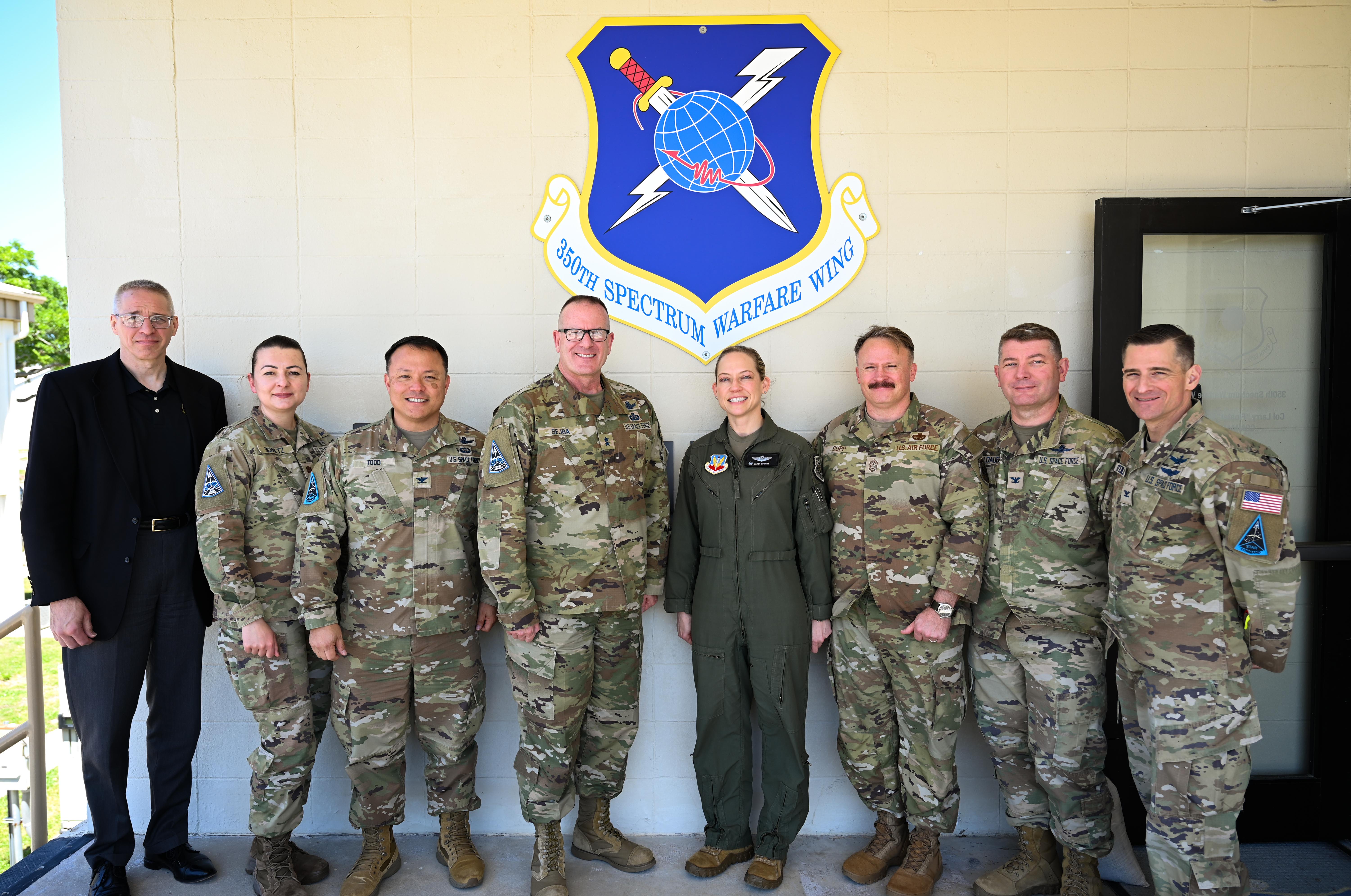 Crows welcome Space Training and Readiness Command commander > 350th ...