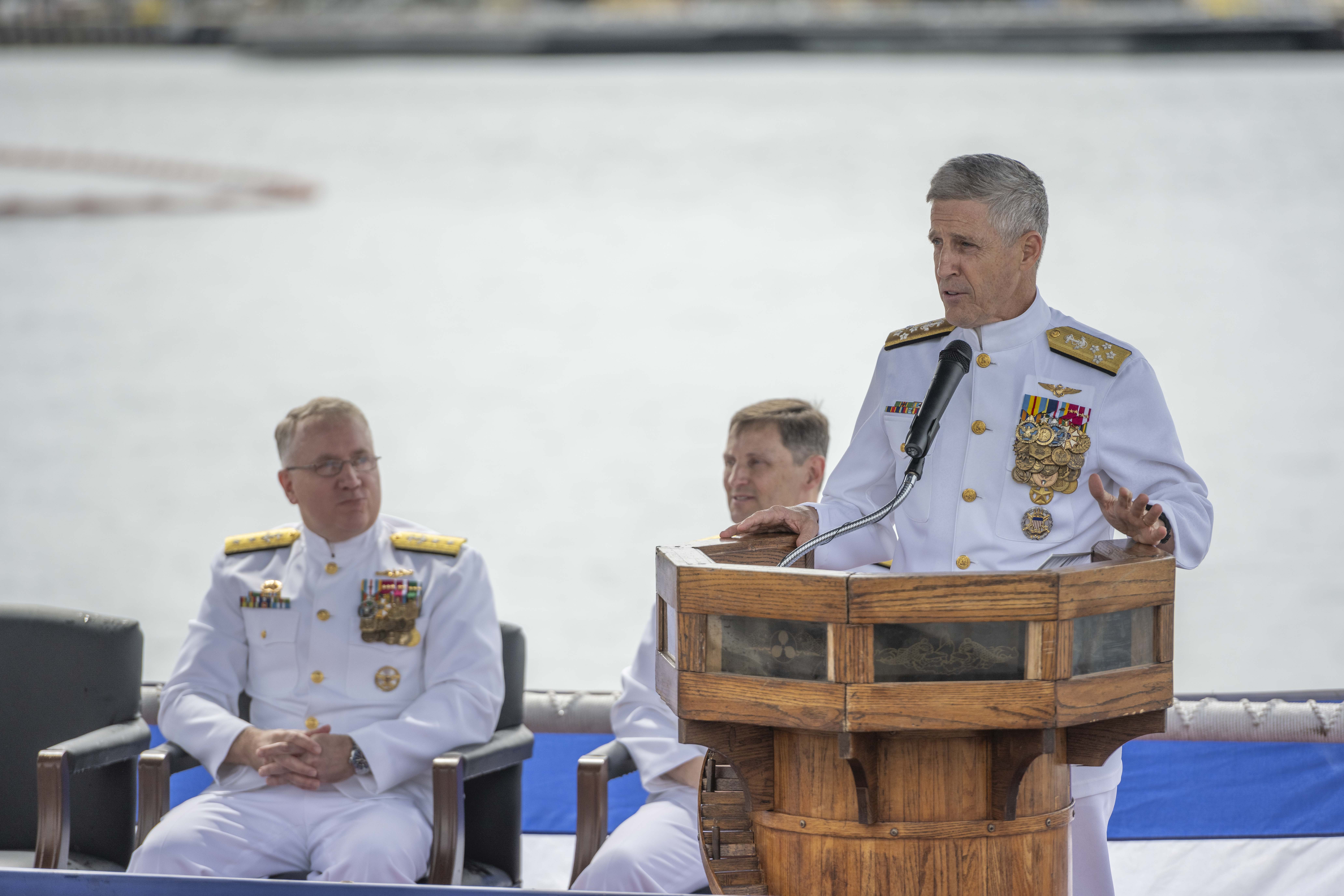 Submarine Force U.S. Pacific Fleet Changes Command aboard USS Montana ...