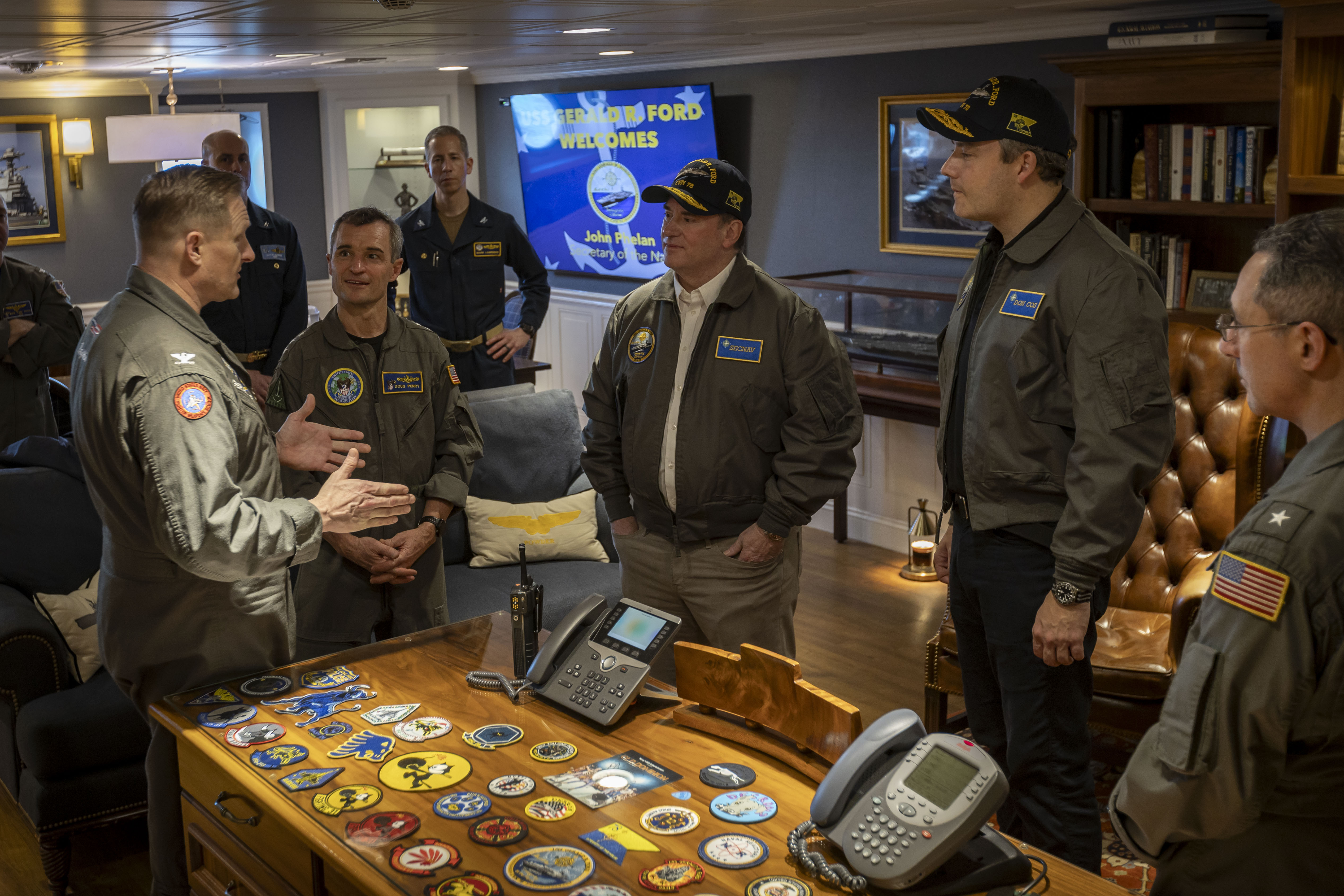 Navy Secretary Embarks Gerald R. Ford for First Carrier Visit > United ...