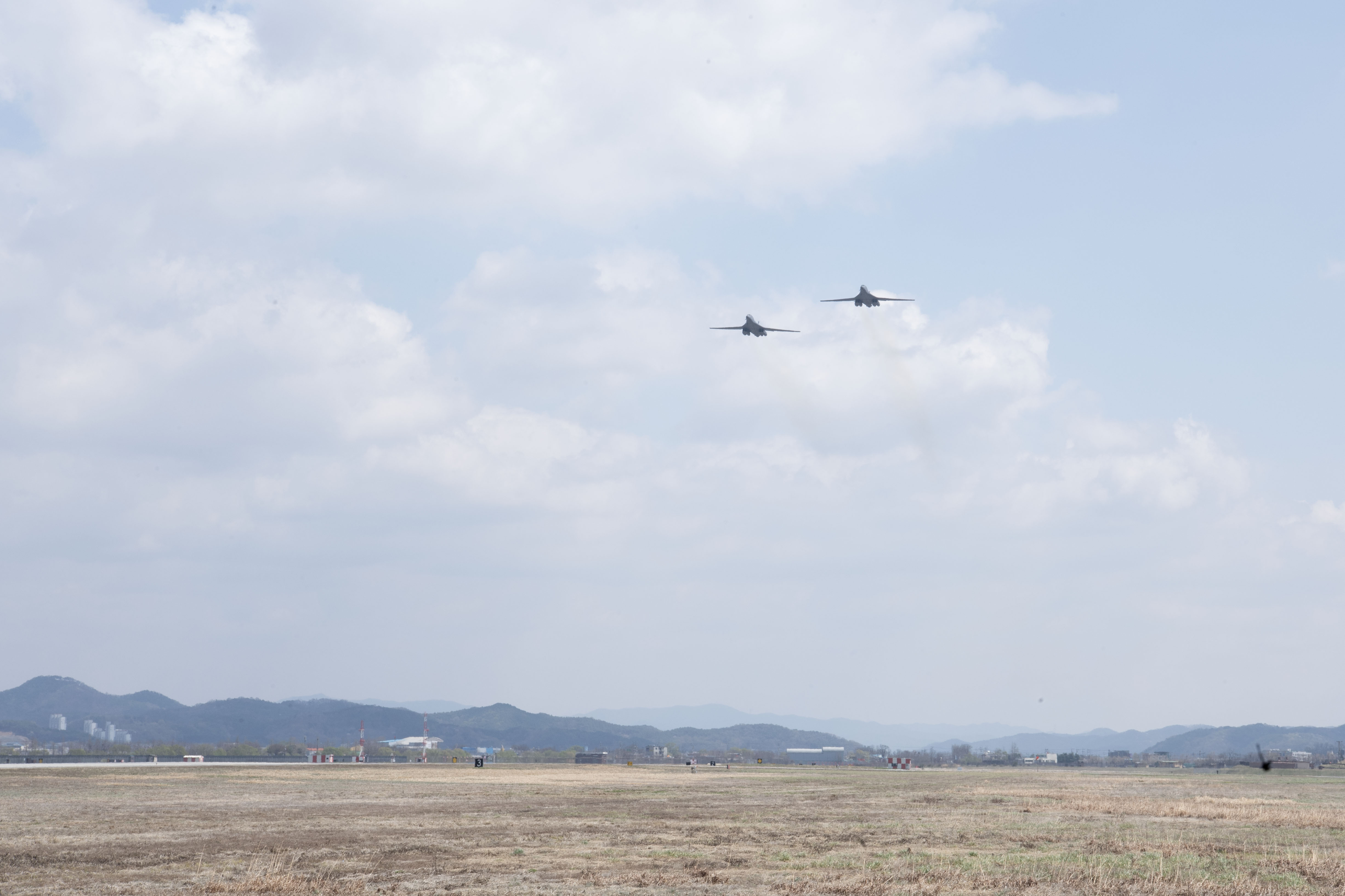B-1s train with ROKAF, conduct flyover > Kadena Air Base > News
