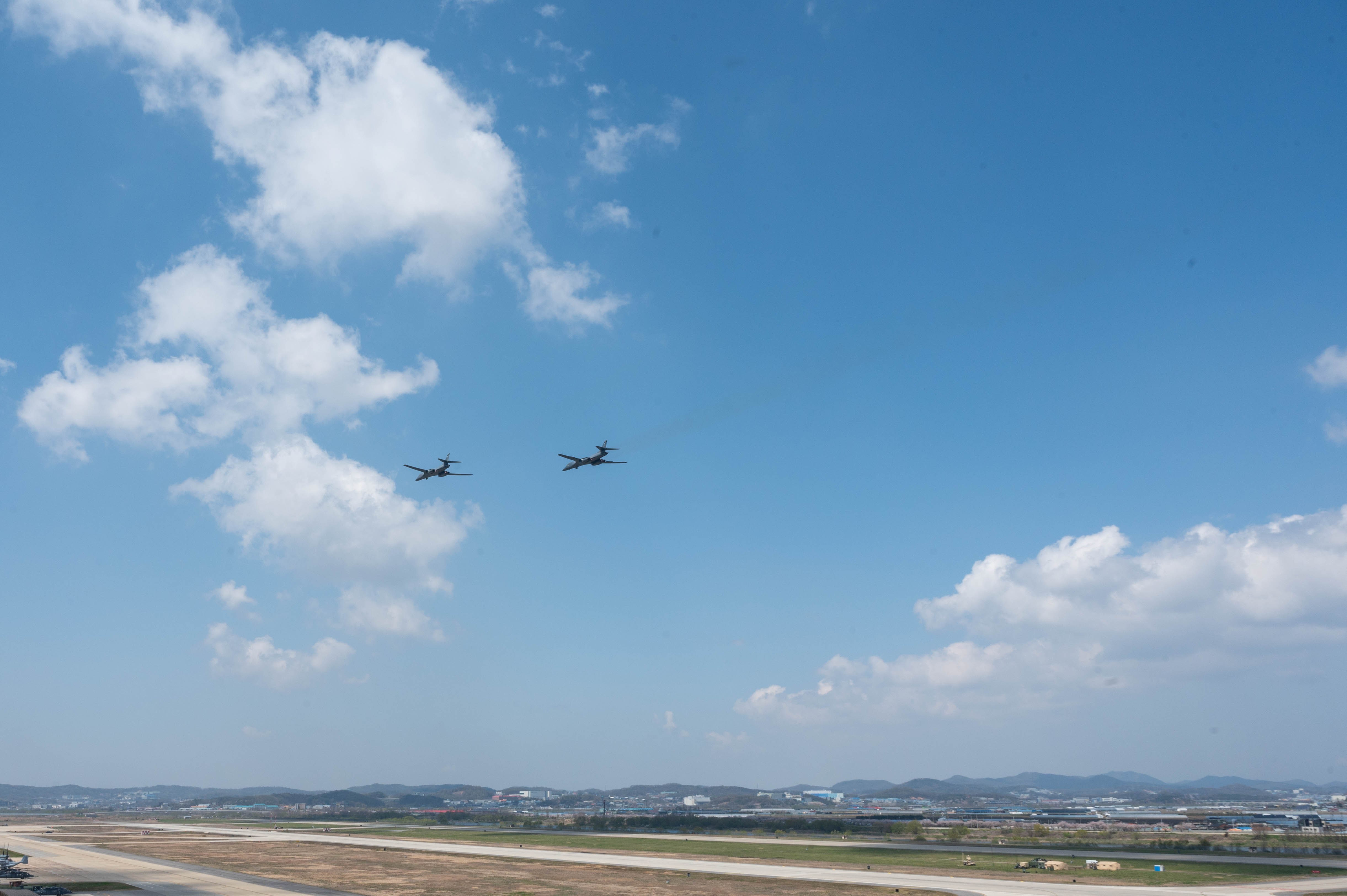 B-1s train with ROKAF, conduct flyover > Kadena Air Base > News