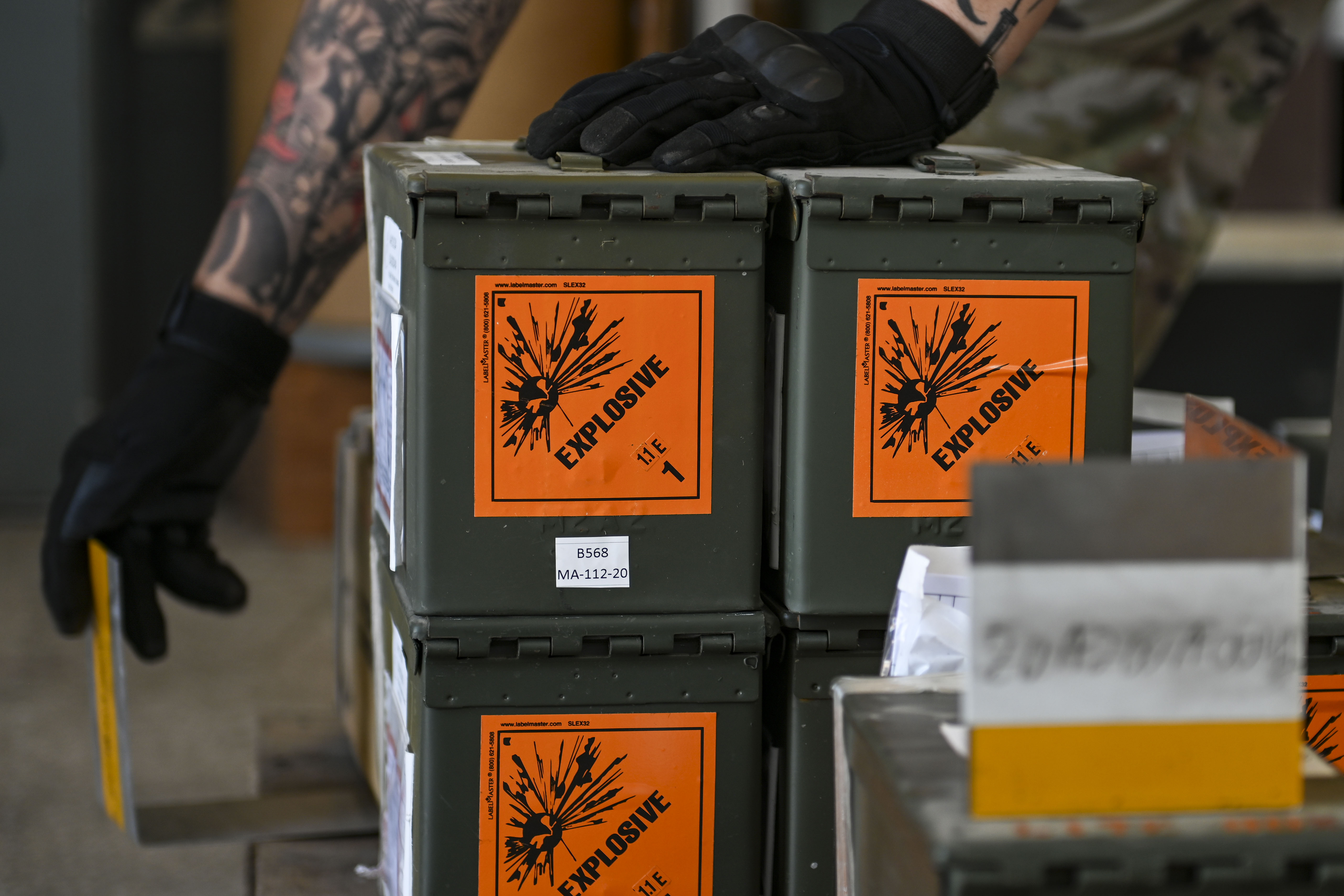 Airmen in Action: 39 MXS munitions flight prepares ammunition ...