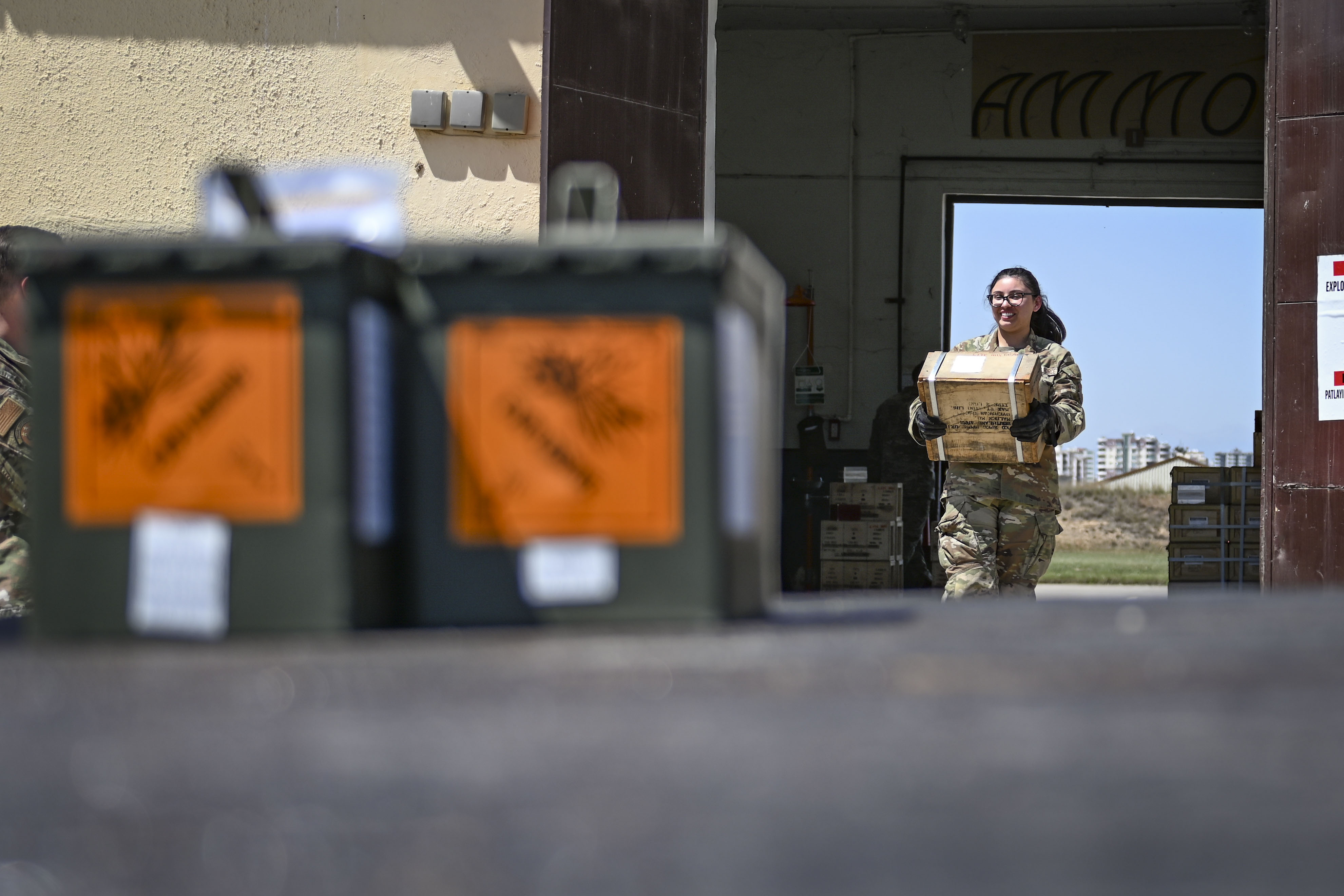Airmen in Action: 39 MXS munitions flight prepares ammunition ...