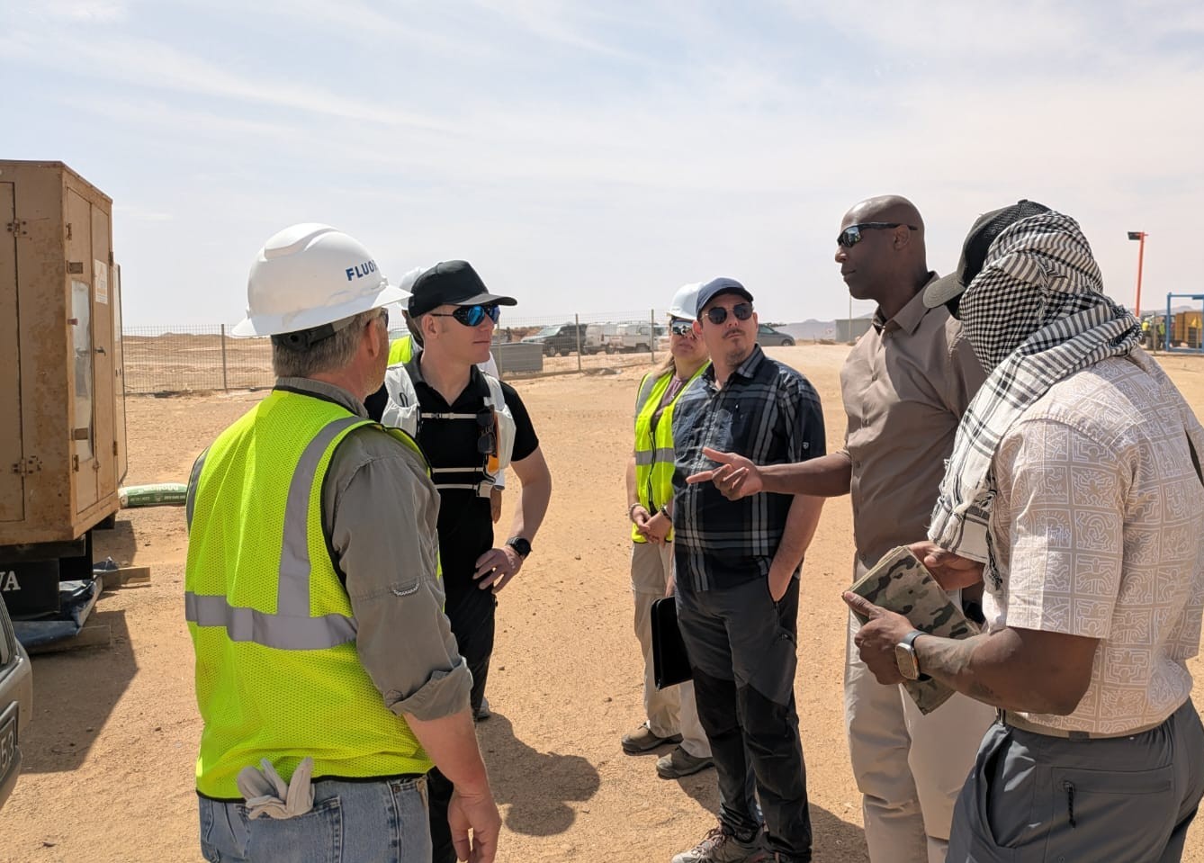 414th Contracting Support Brigade conducts a site safety review