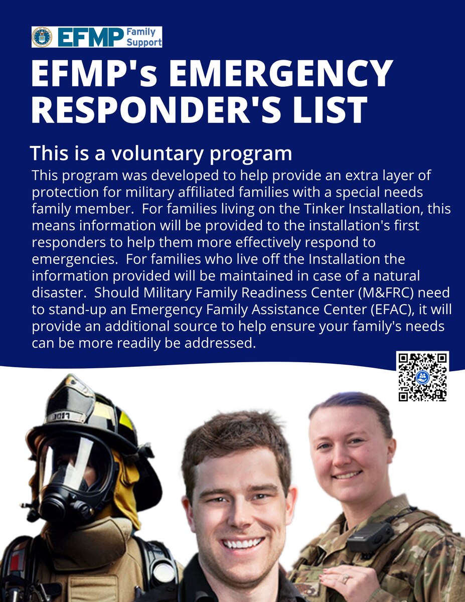 EFMP list helps first responders during emergencies > Tinker Air Force ...