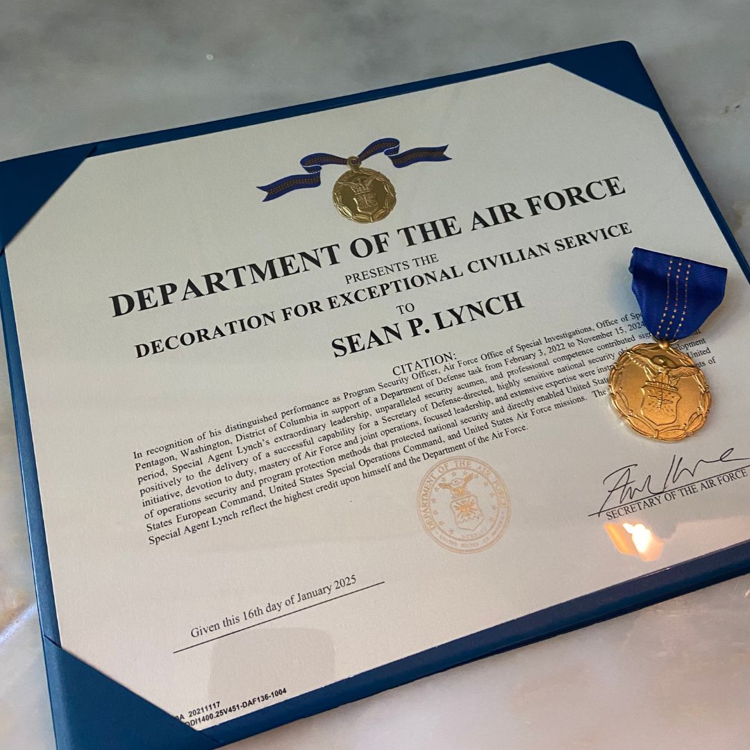 AFOSI PJ leaders receive SECAF’s highest civilian honor