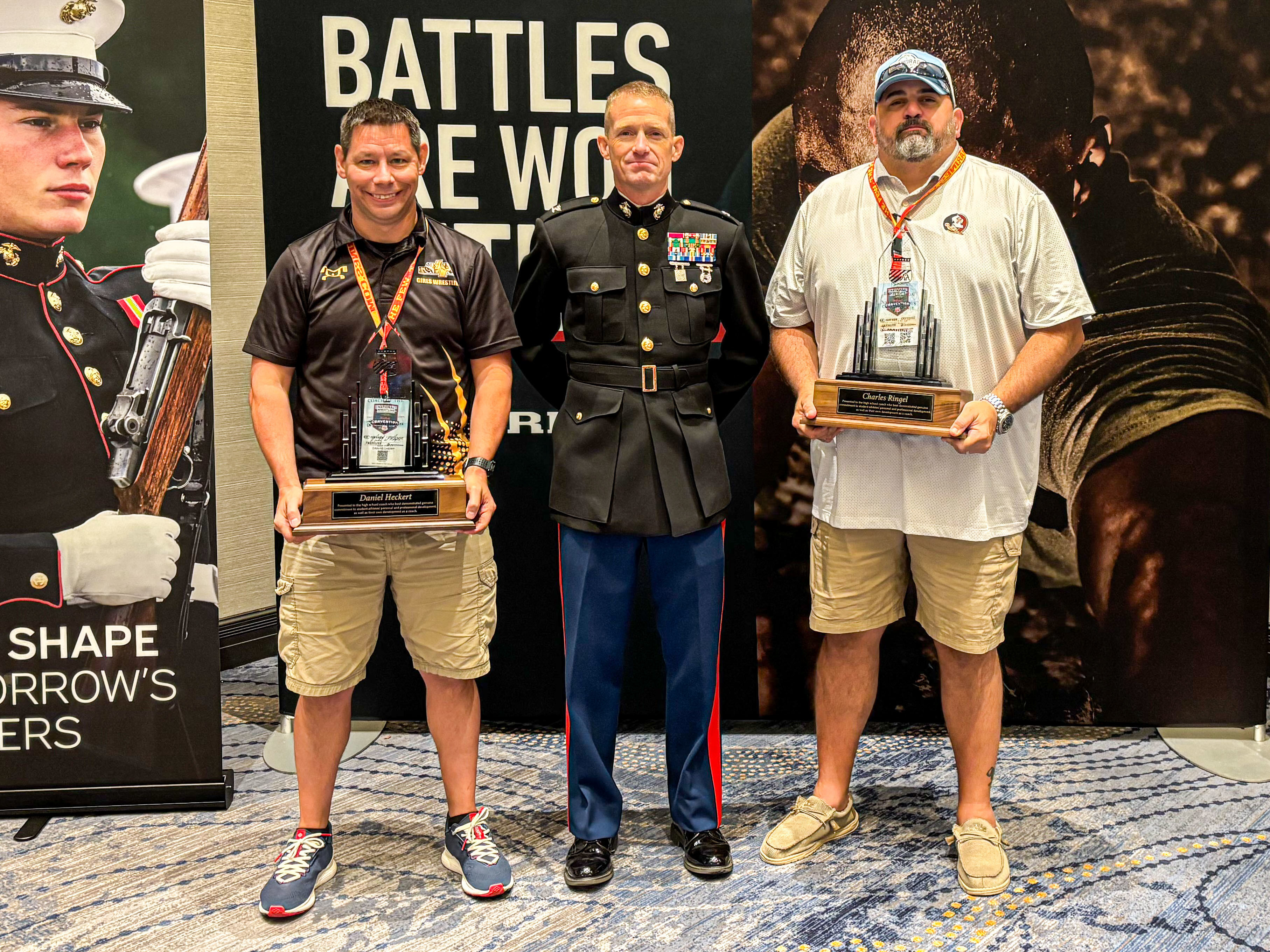 Why Wrestlers Make Great Marines: NWCA Convention 2025 > Marine Corps ...