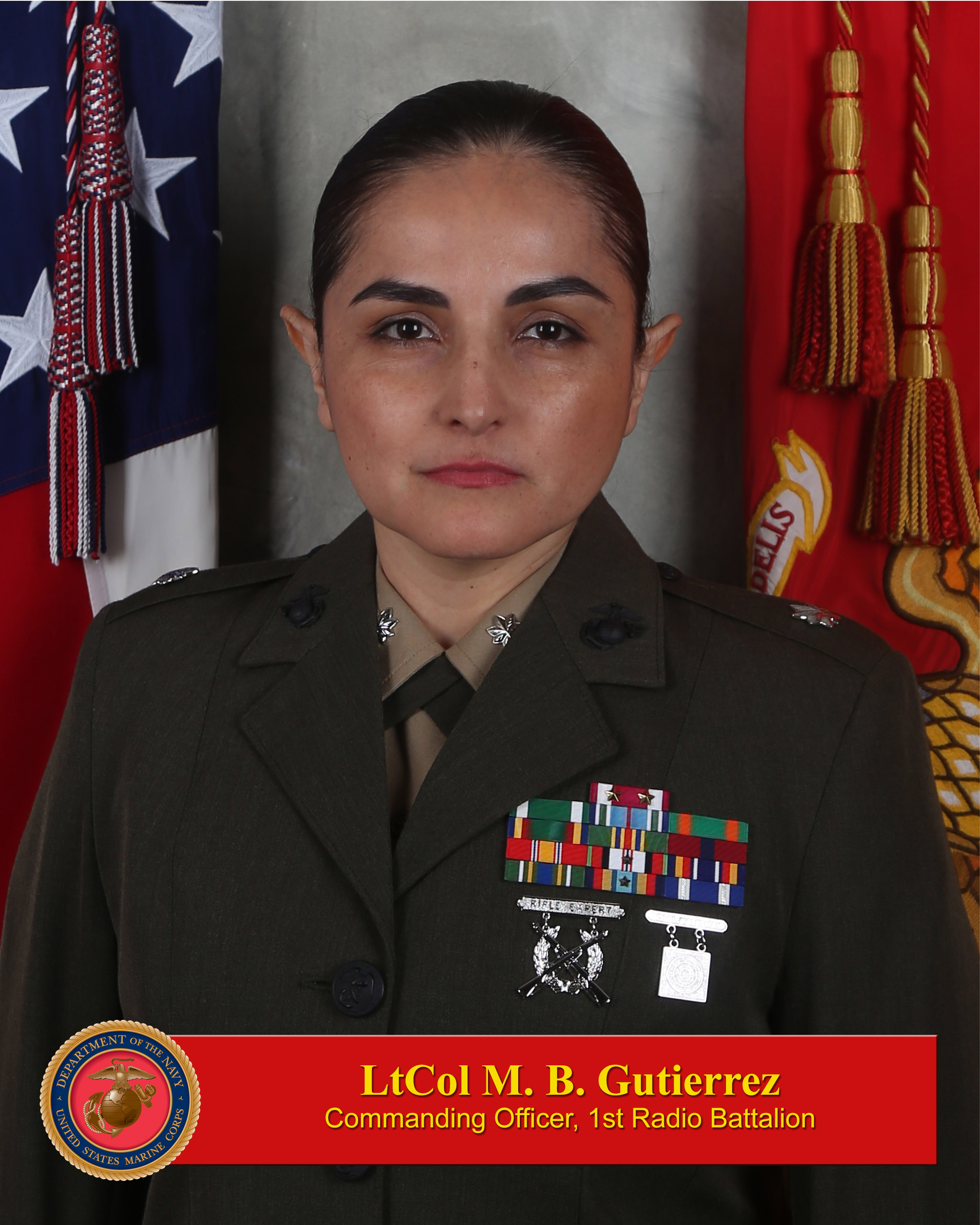 Lt. Col. Mabel B. Gutierrez > I Marine Expeditionary Force > Biography