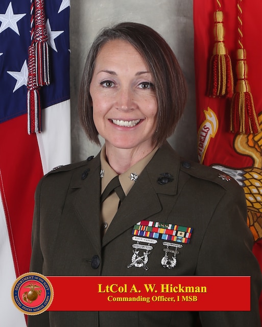 Lt. Col. Alisson W. Hickman > I Marine Expeditionary Force > Biography