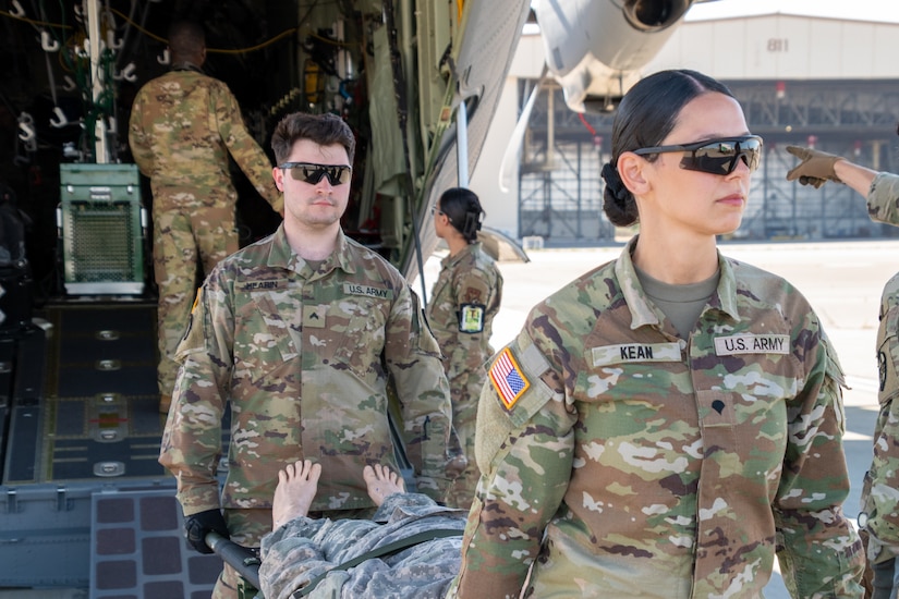 Army Reserve, Air Force join forces for large-scale medical evacuation ...