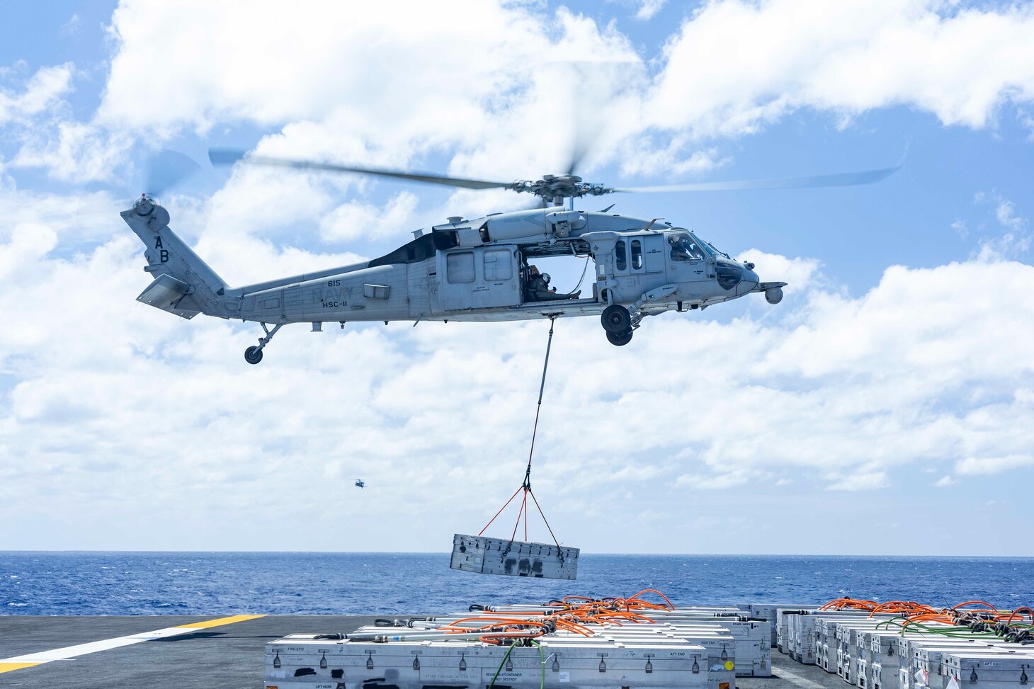 USS Harry S. Truman Conducts Ammunition Offload at Sea Following ...