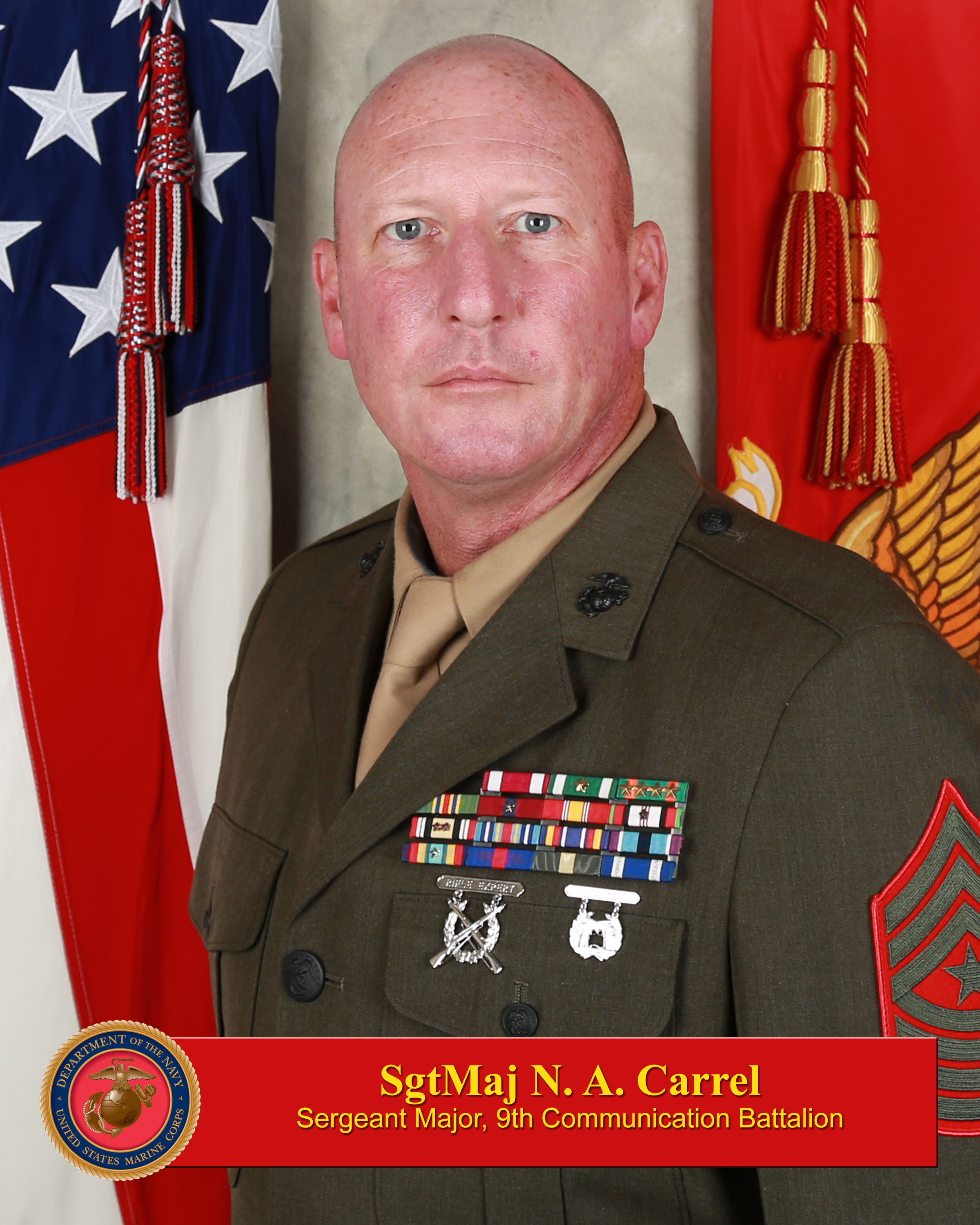 Sgt. Maj. Nicholas A. Carrel > I Marine Expeditionary Force > Biography
