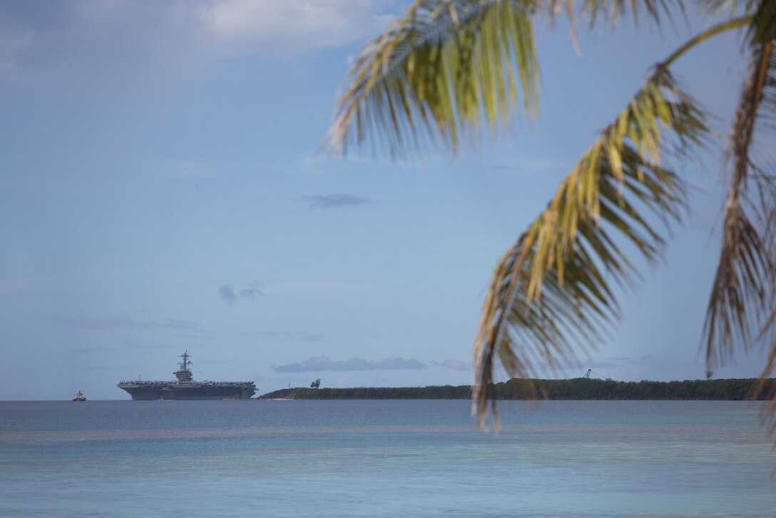 USS George Washington (CVN 73) arrives in Guam for a port visit