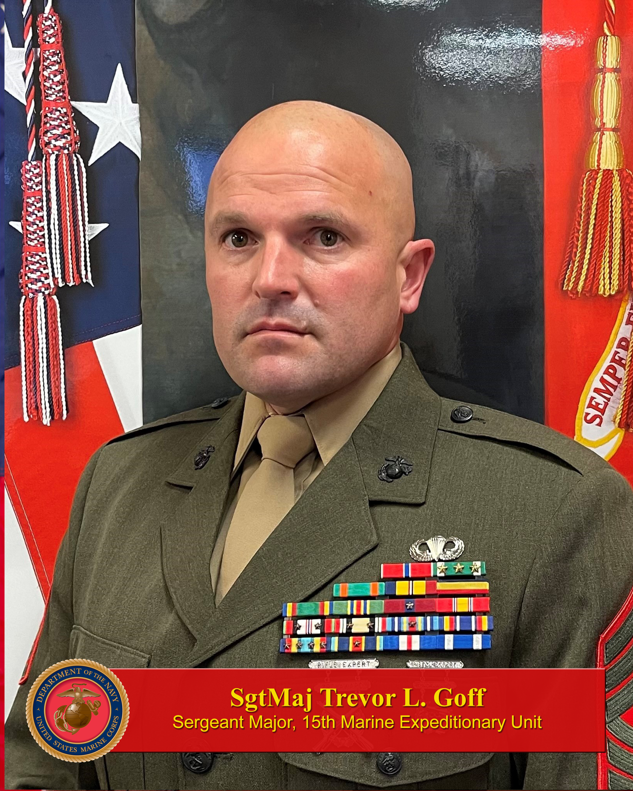Sergeant Major Trevor L. Goff > I Marine Expeditionary Force > Biography