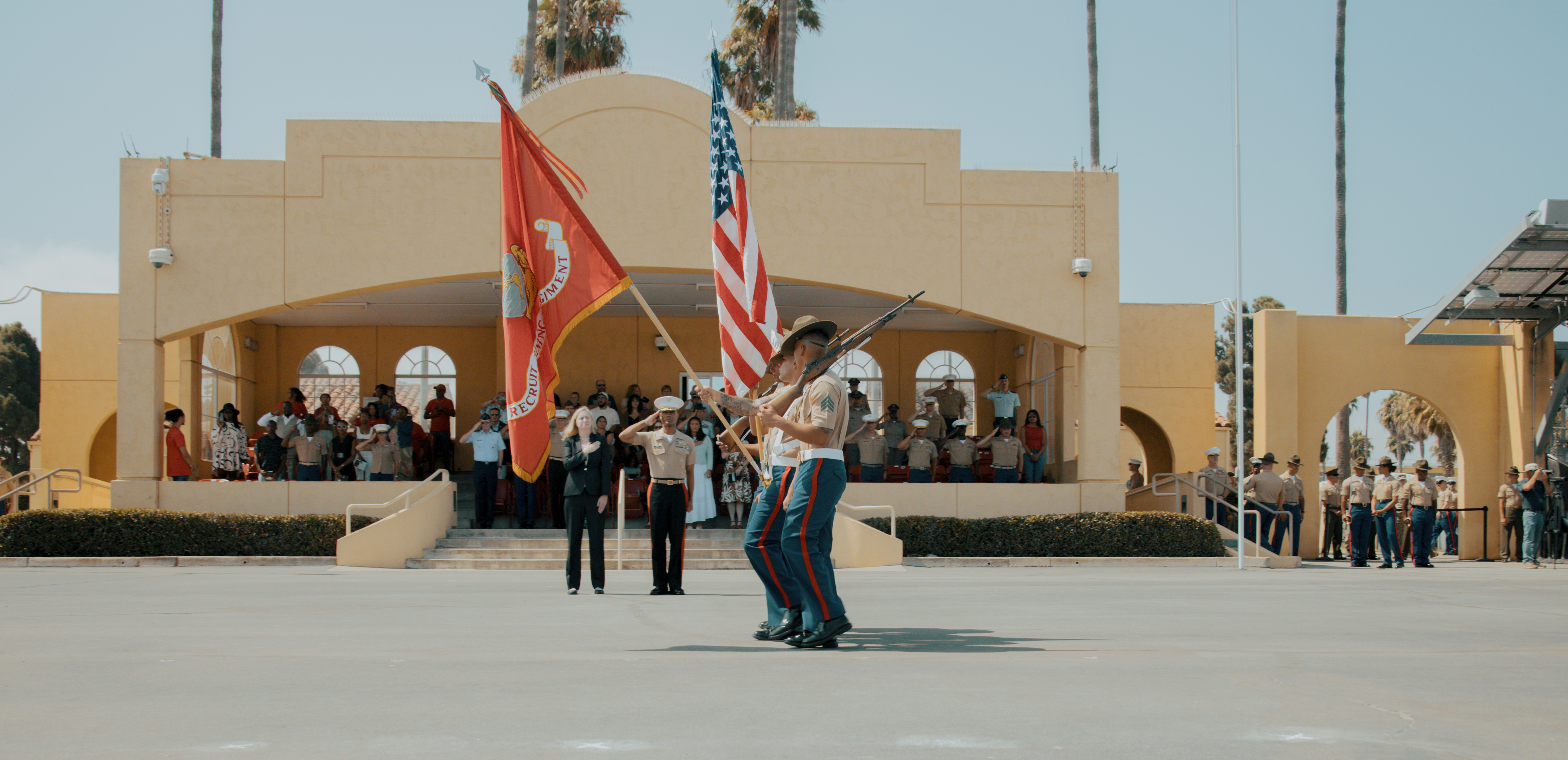 Morning Colors Ceremony and Hotel Company Graduation