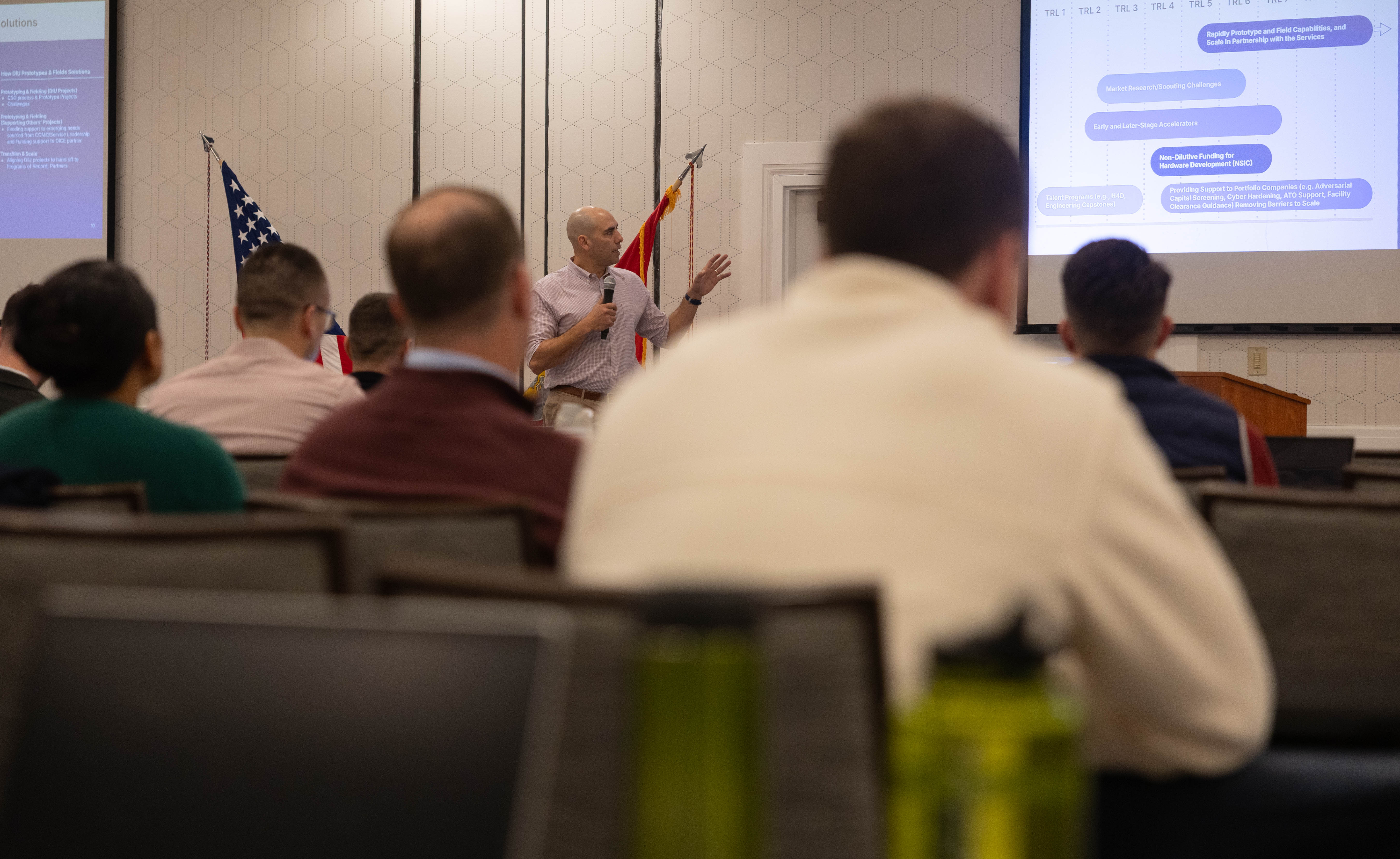 Marine Innovation Unit Town Hall with Force Headquarters Group Leadership