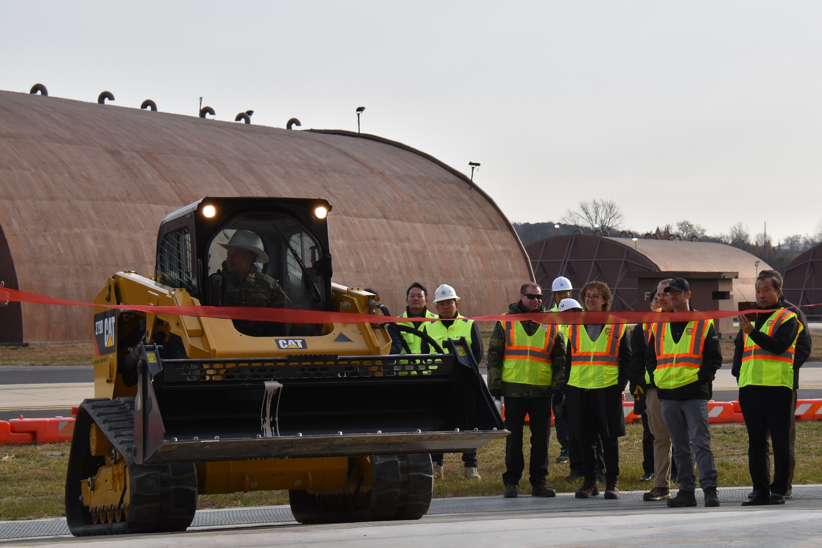 Compact Track Loaders cut the ribbon on Osan Air Base’s new Airfield ...