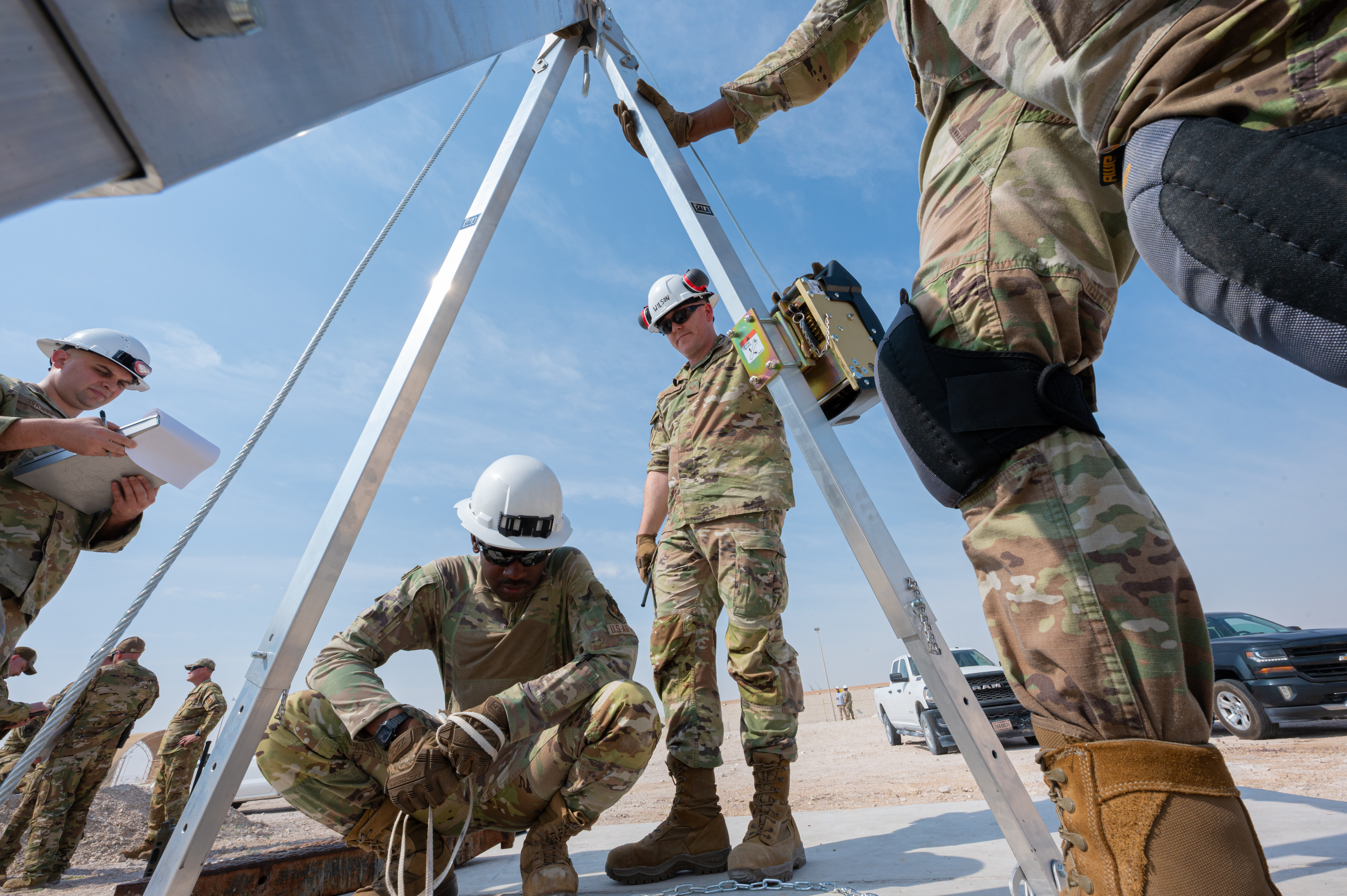 Fire and Emergency Services conduct confined space training > U.S. Air ...