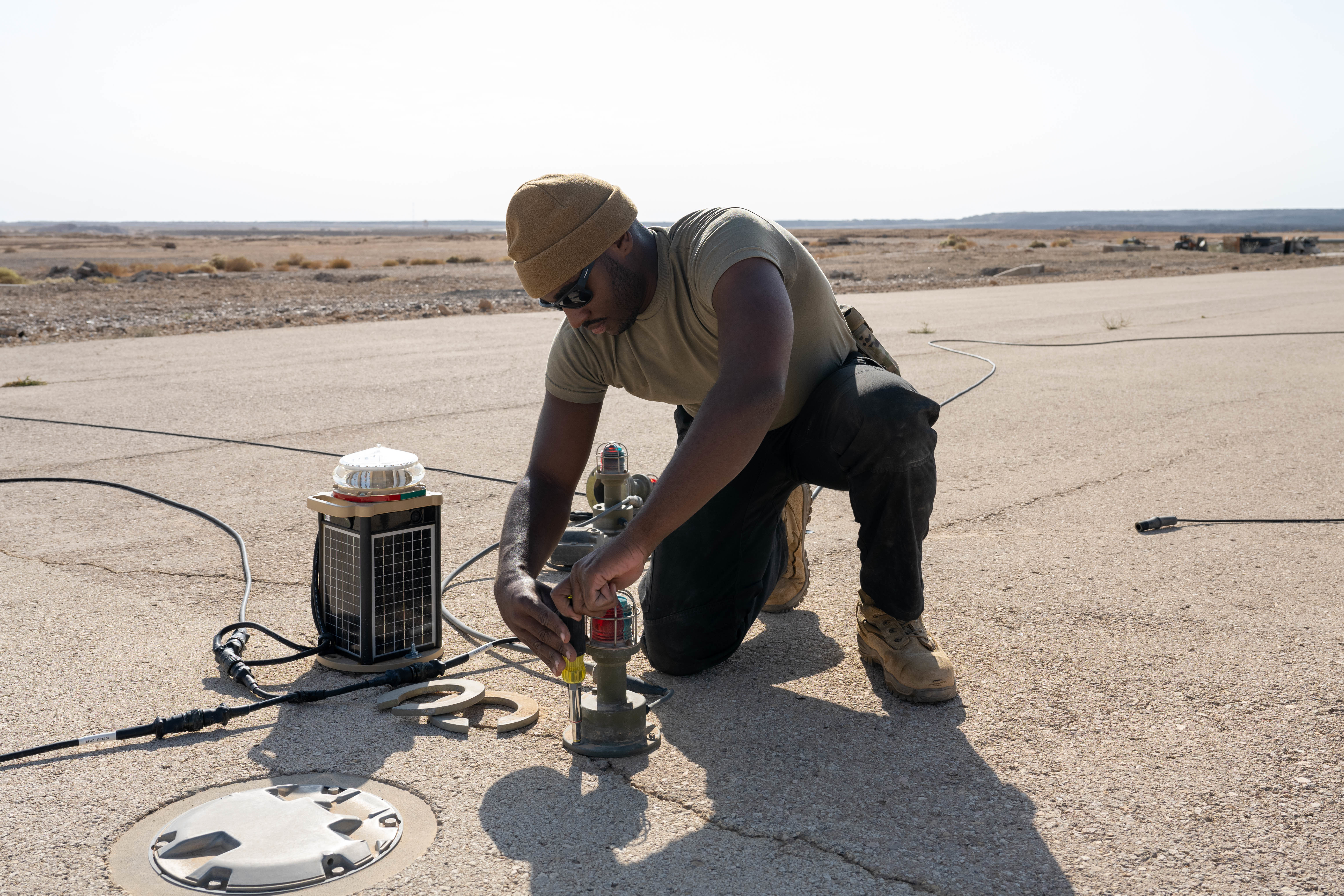 332nd ECES lights the way > U.S. Air Forces Central > News