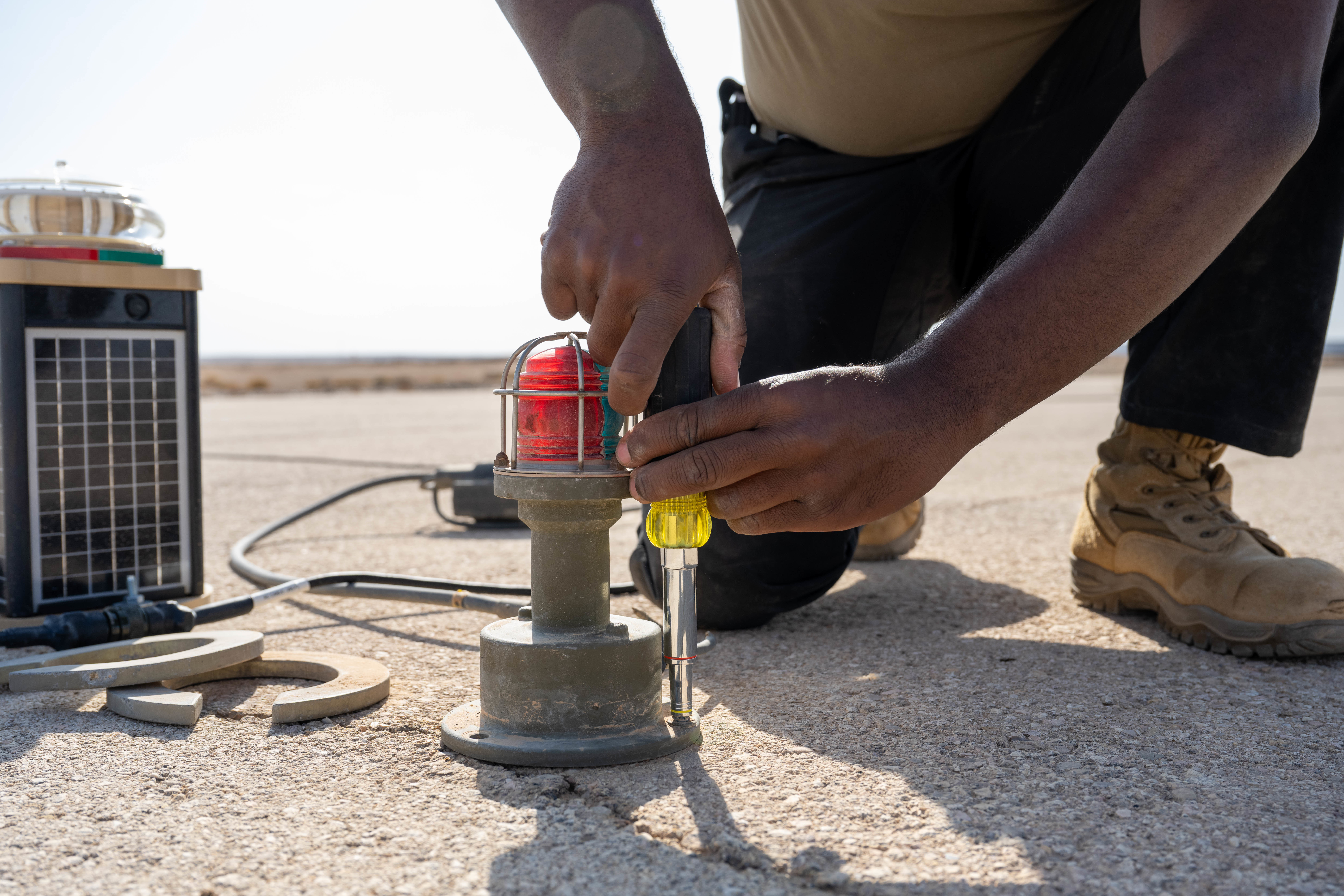 332nd ECES lights the way > U.S. Air Forces Central > News