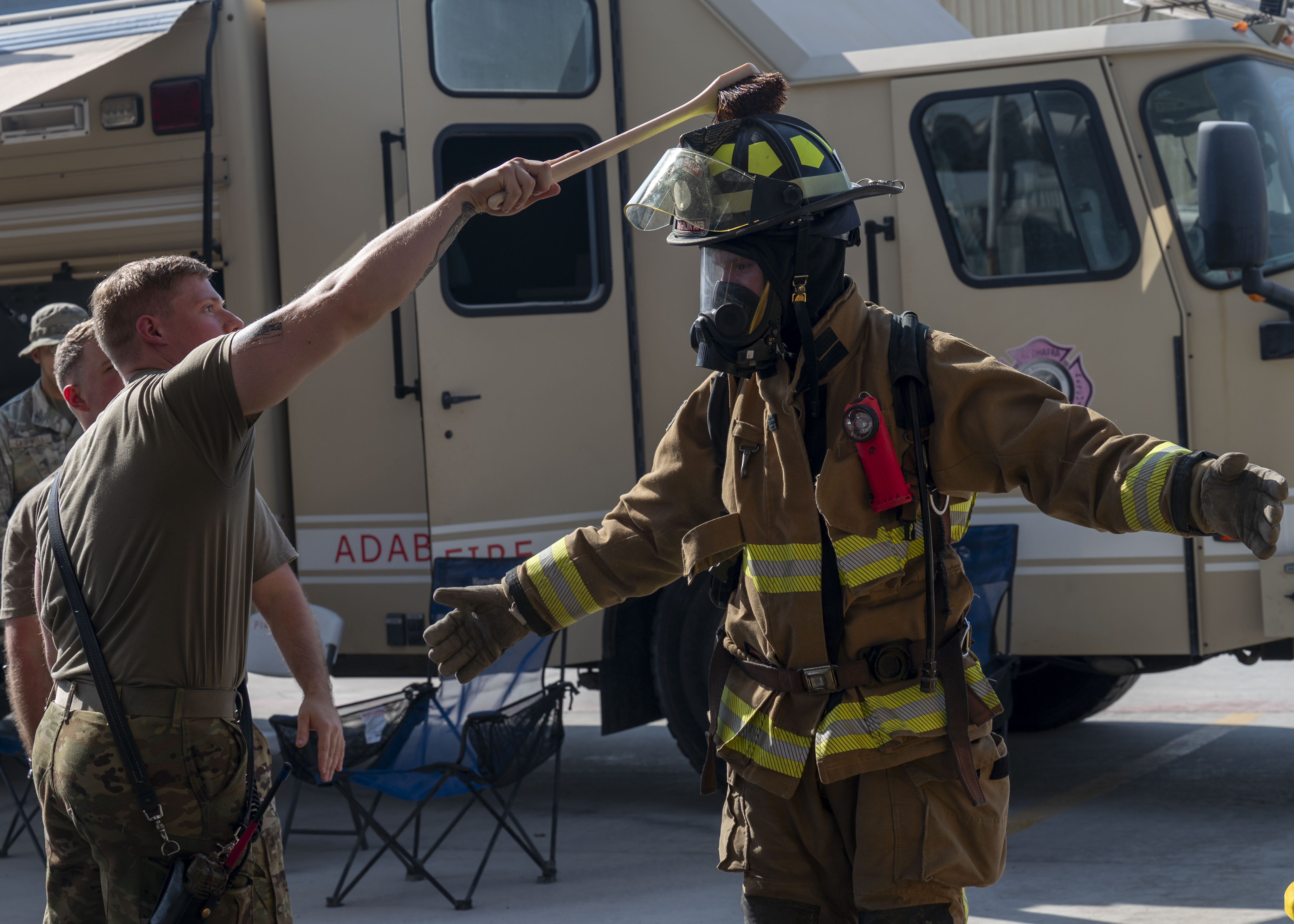 Fire, EM decontamination training > U.S. Air Forces Central > 380AEW ...