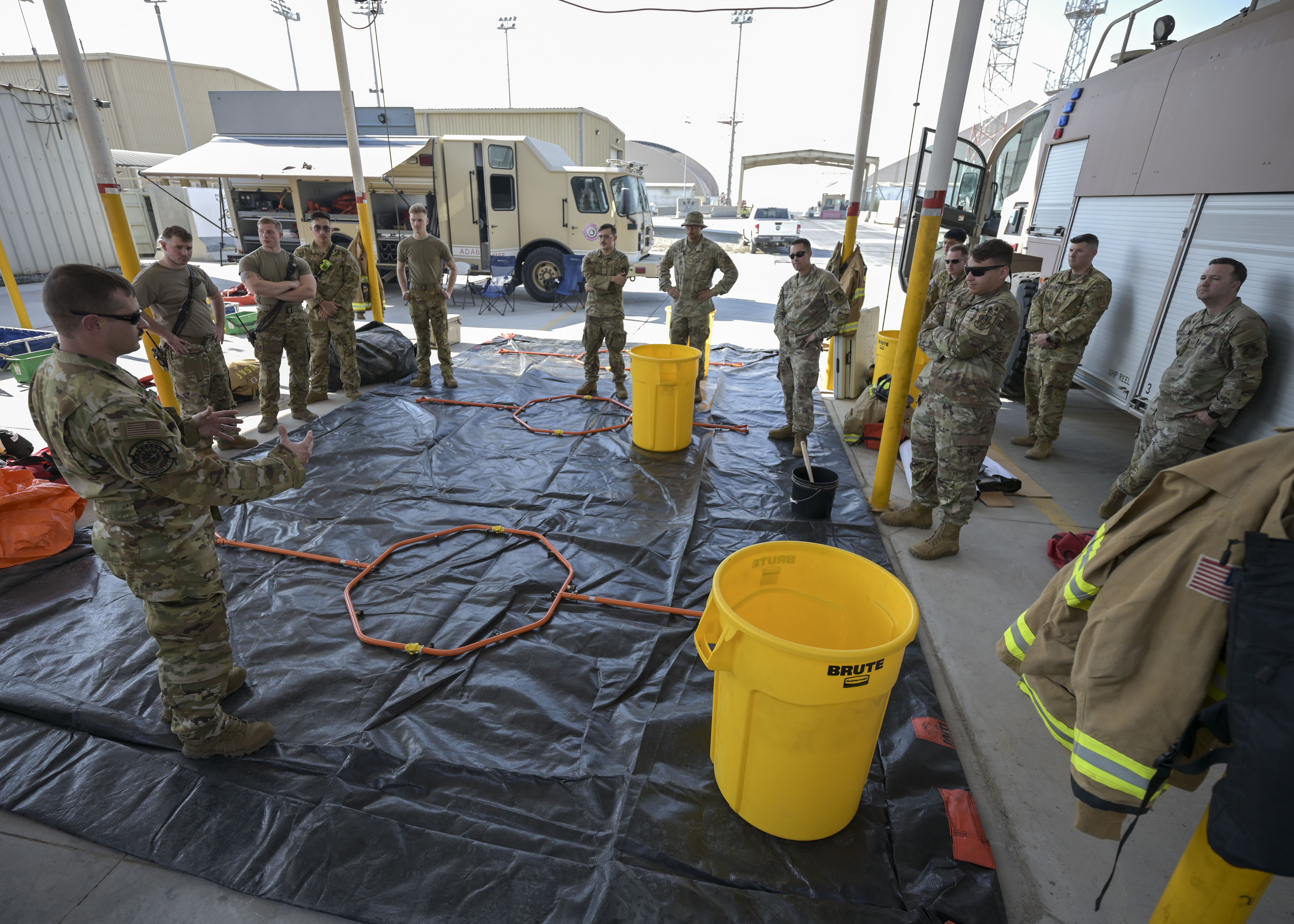 Fire, EM decontamination training > U.S. Air Forces Central > 380AEW ...