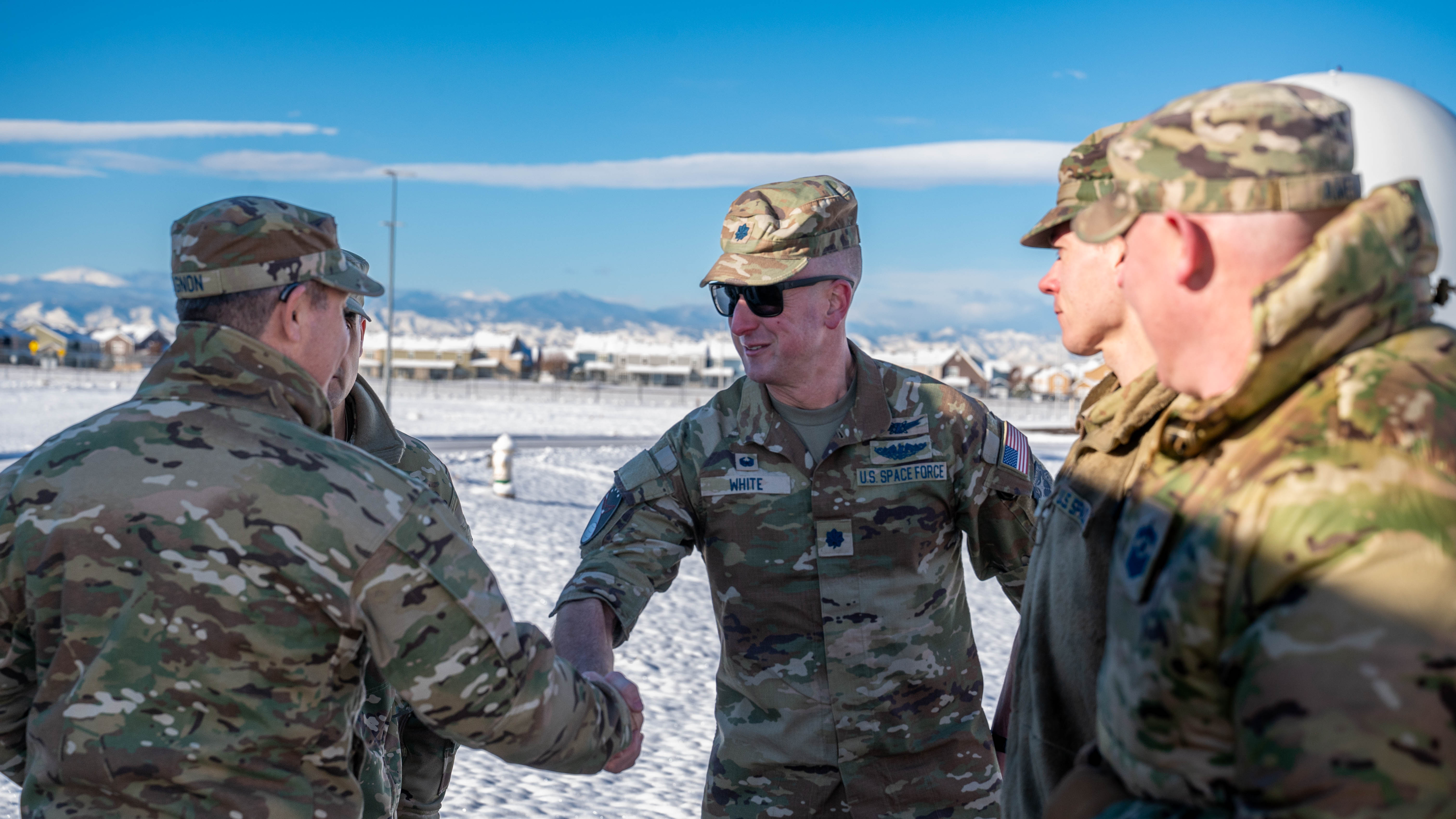 USSF Combat Forces Command Leadership Visits Buckley Space Force Base