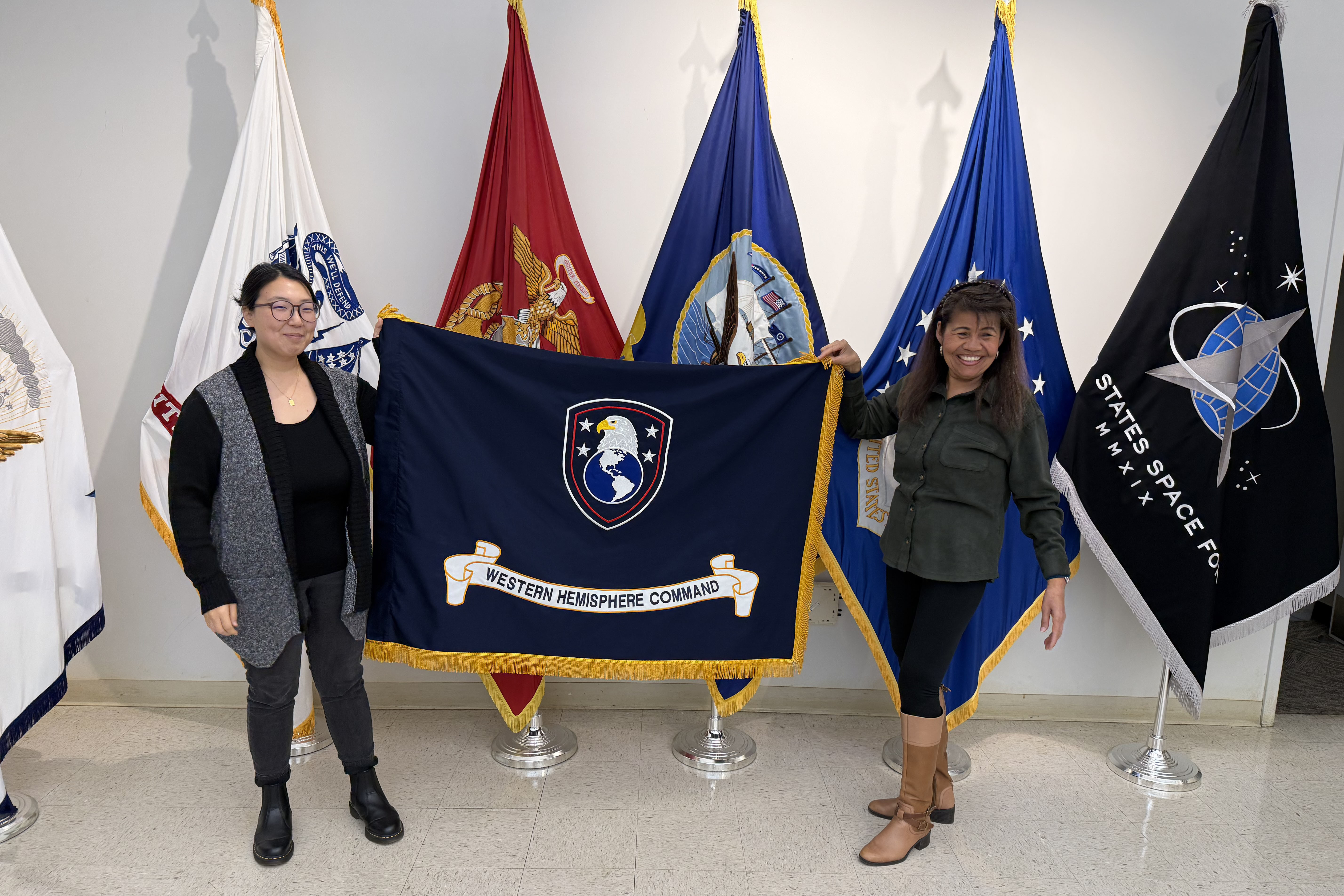 Two Embroiderers Quickly Create Flag for Army's Western Hemisphere ...