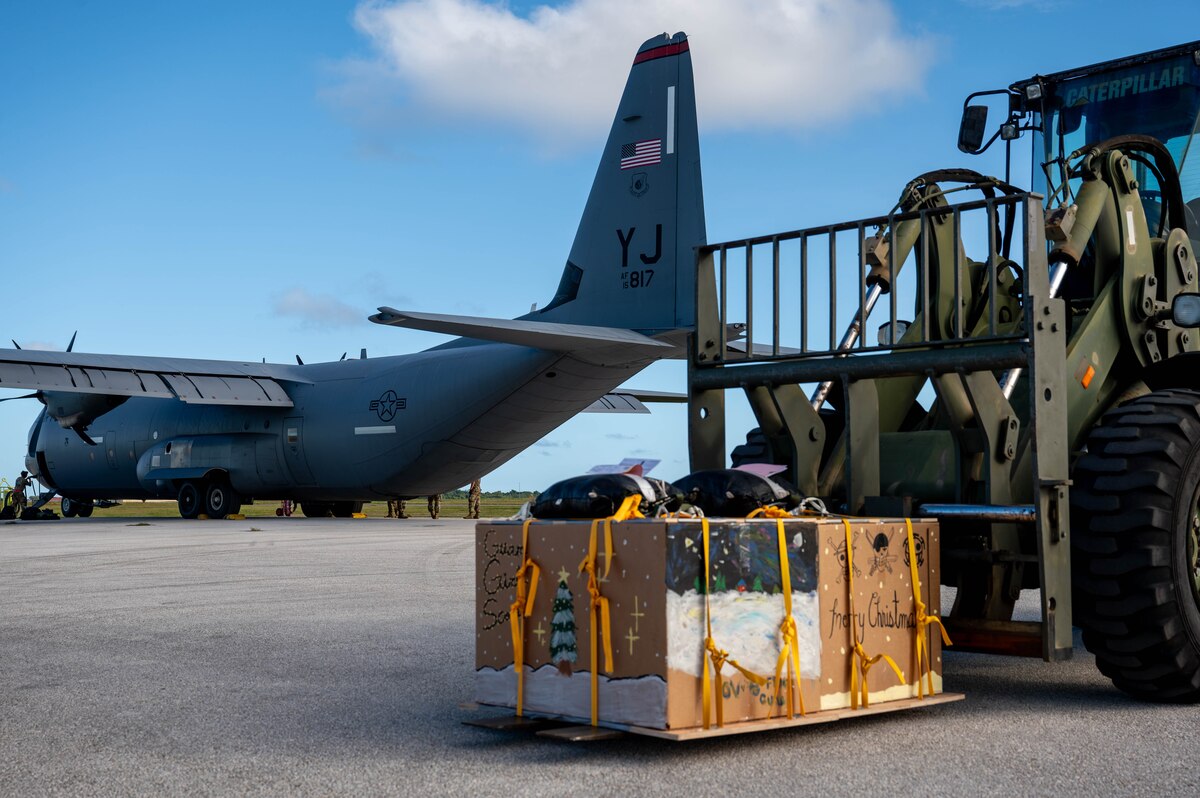 374 AEW conduct airdrop over Federated States of Micronesia during ...