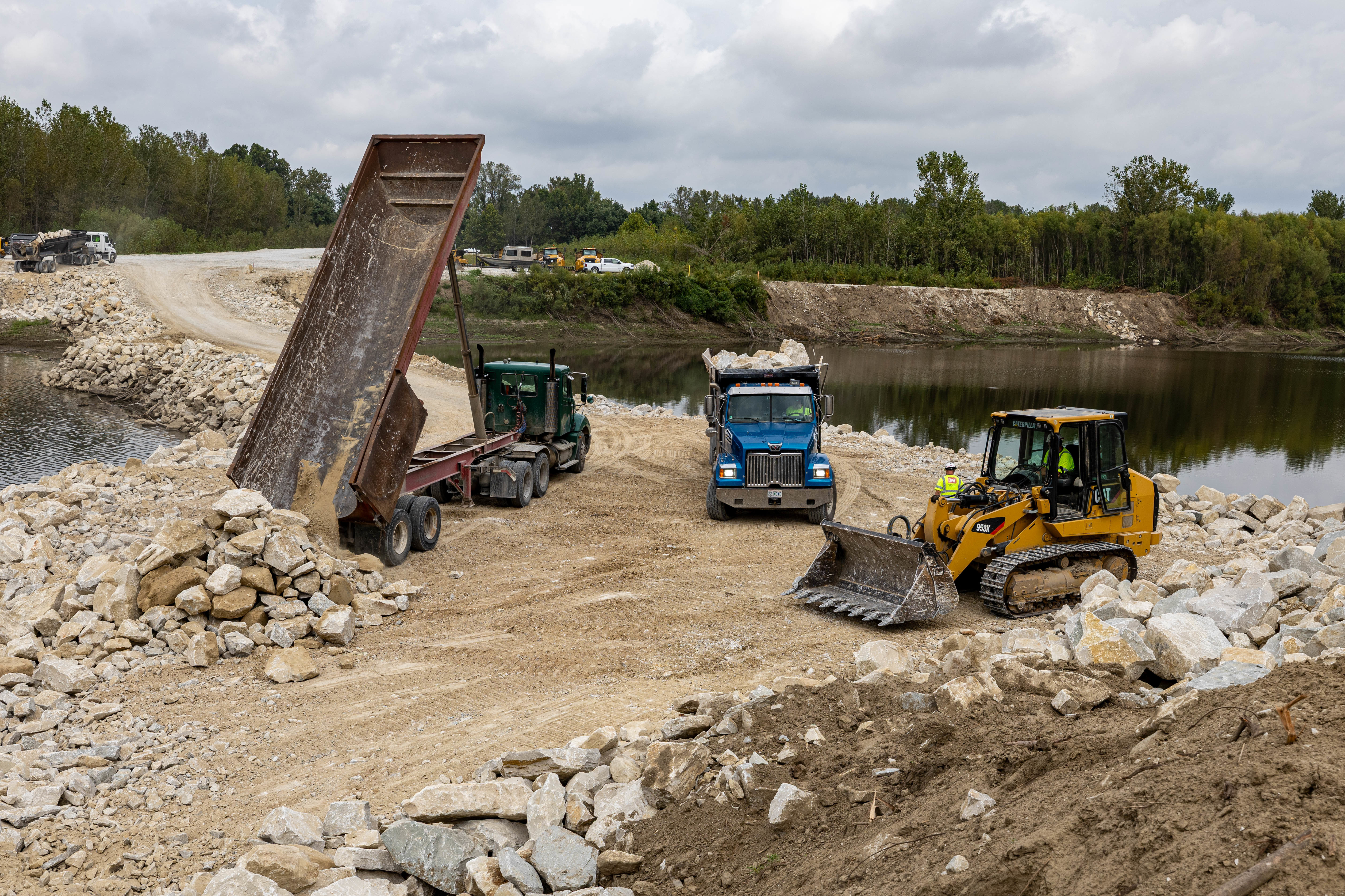 Missouri River Navigation Structure repairs continue with Cora Island ...