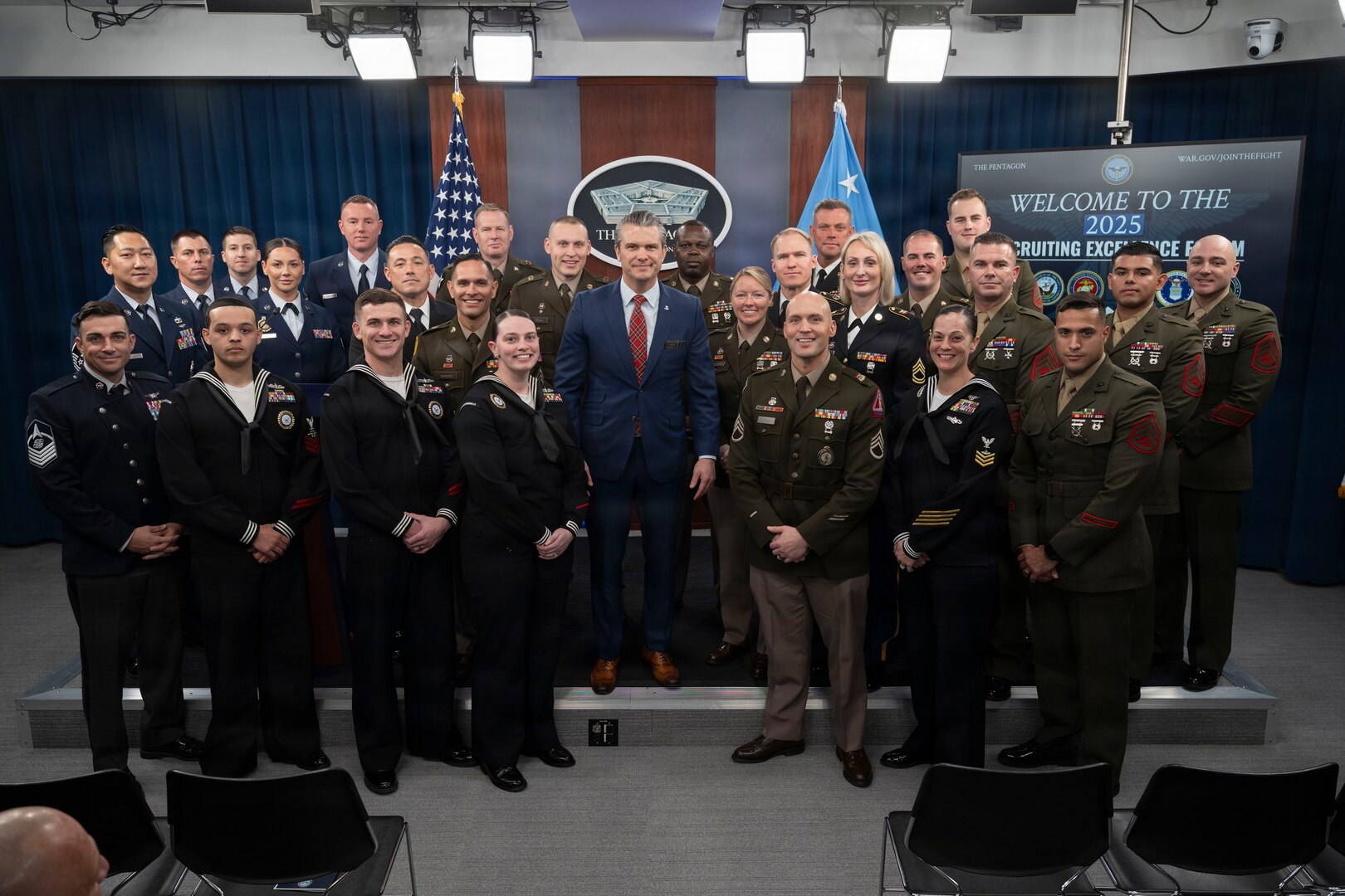 Secretary of War honors top USAF, USSF recruiters > Joint Base San ...