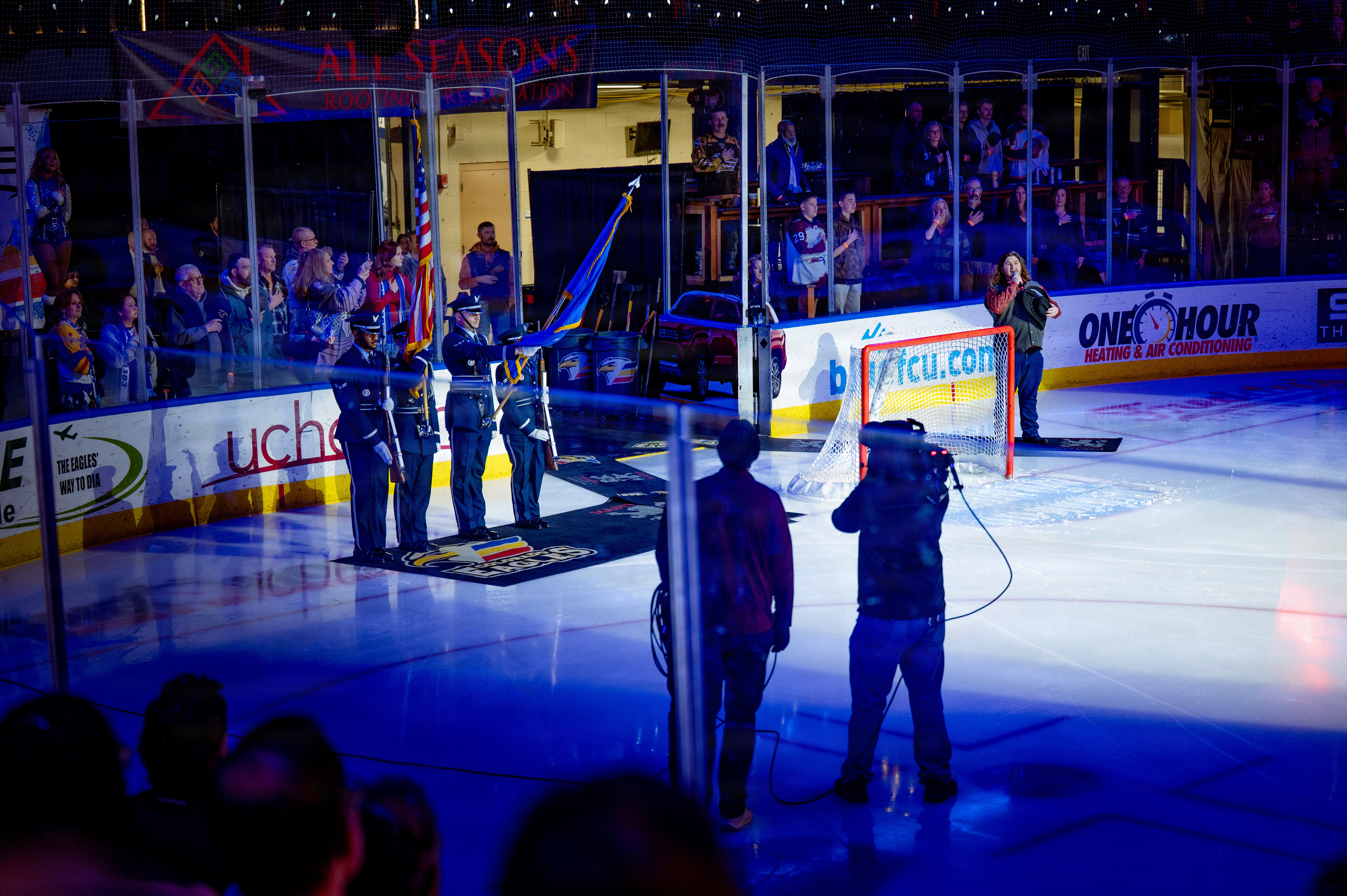 F.E. Warren AFB Honor Guard Performs at a Colorado Eagles Game > F.E ...