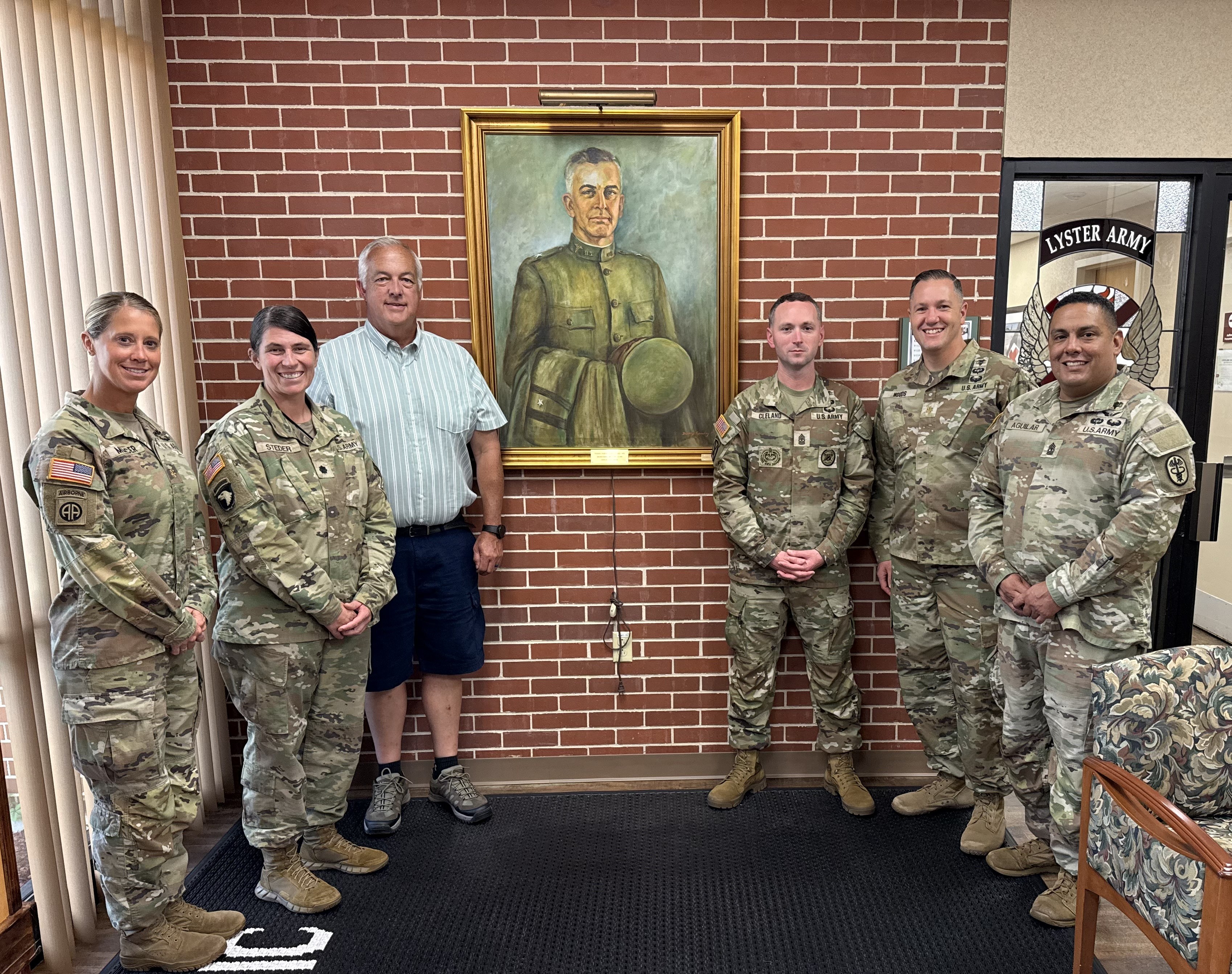 Great-Grandson of Clinic Namesake Visits Lyster Army Health Clinic ...