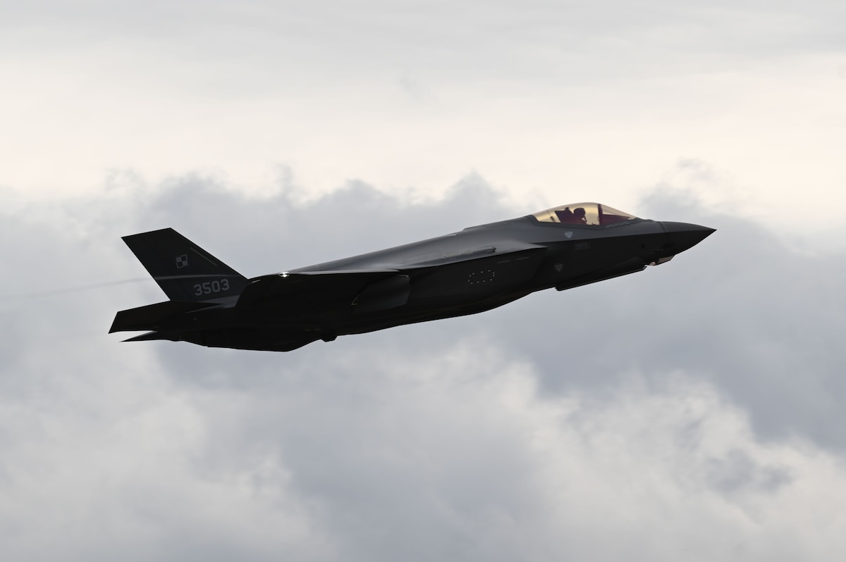 Polish pilot executes first F-35 flight at Ebbing ANGB > Air Education ...