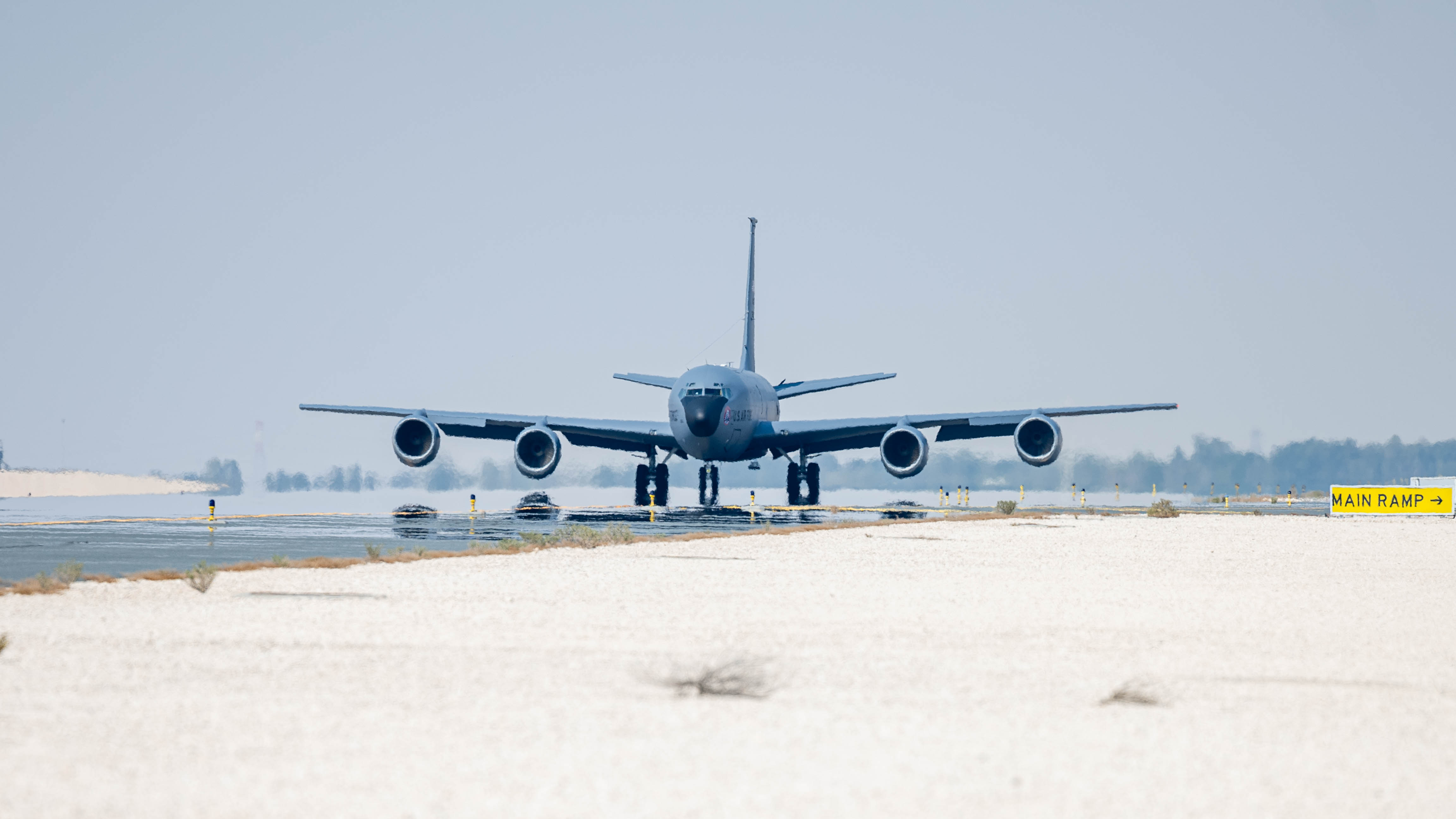KC-135 Stratotankers take off in support of operations within CENTCOM ...