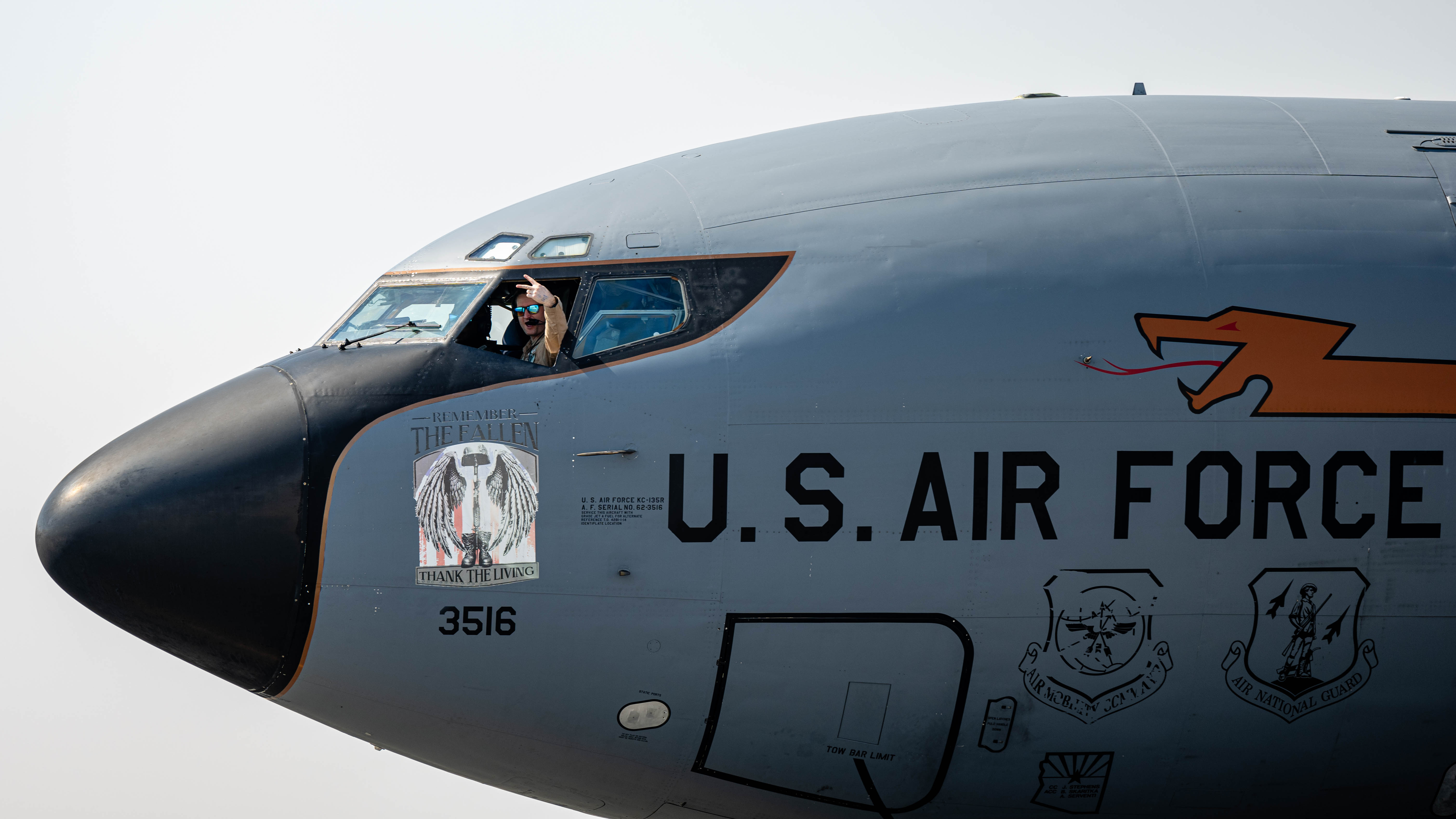 KC-135 Stratotankers take off in support of operations within CENTCOM ...
