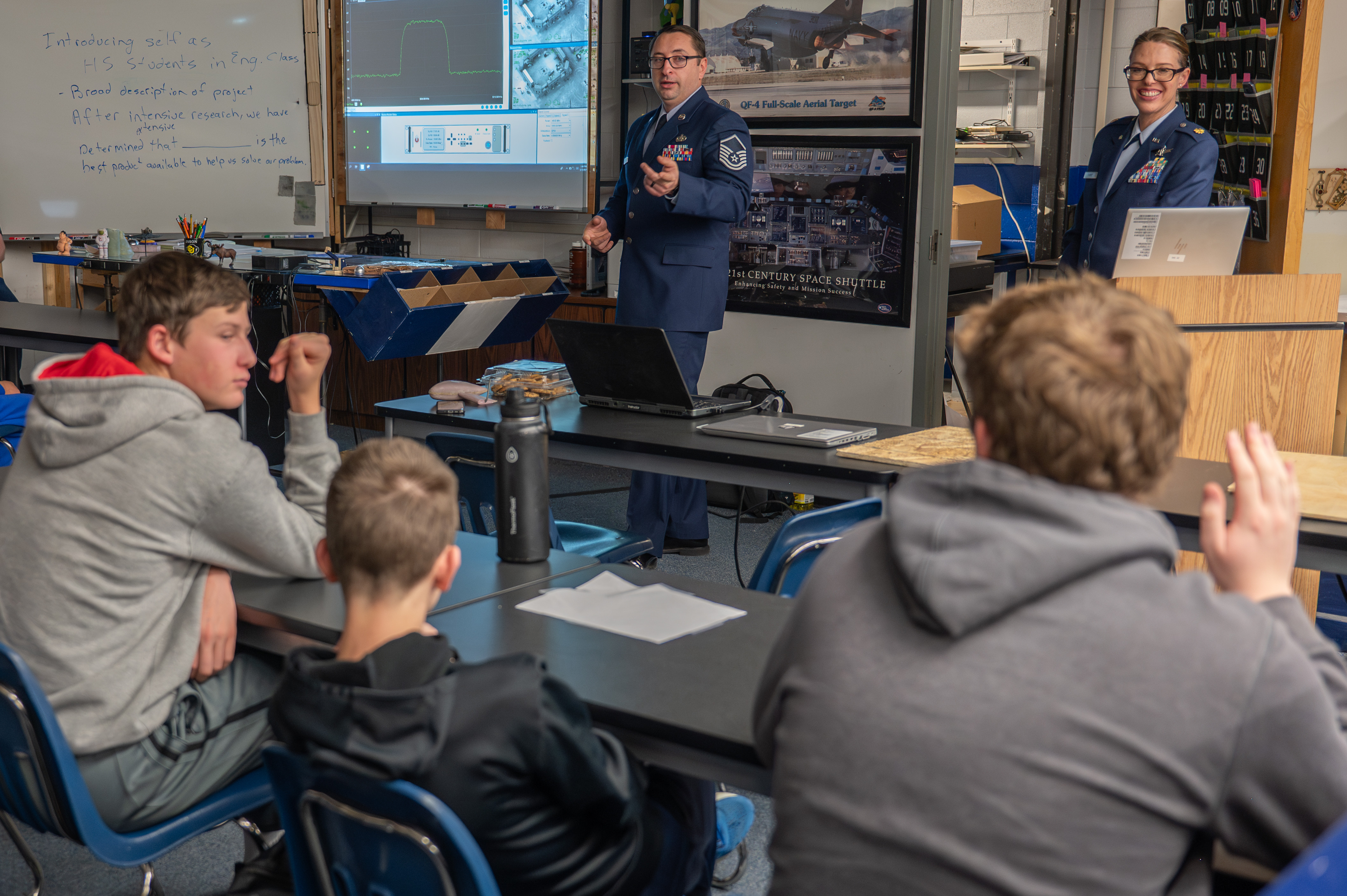 26th Space Aggressor Squadron engages students at Air Academy High ...