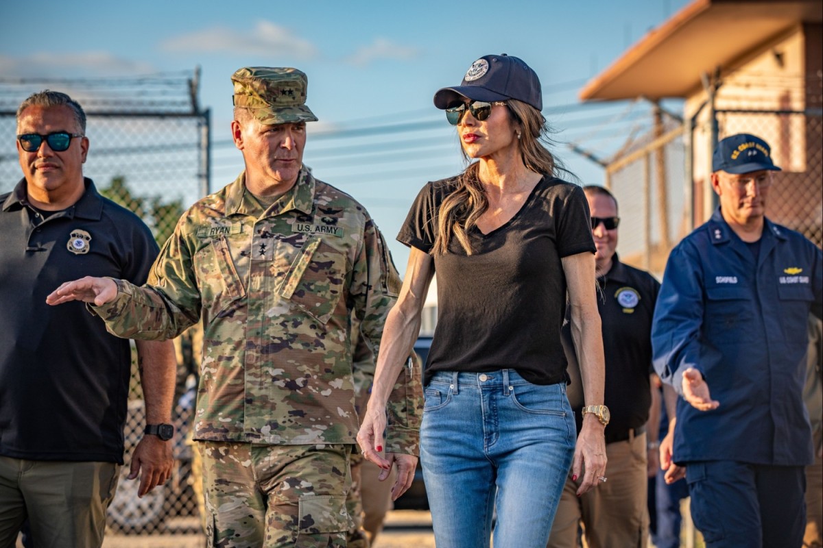 DHS Secretary Noem visits Guantanamo Bay