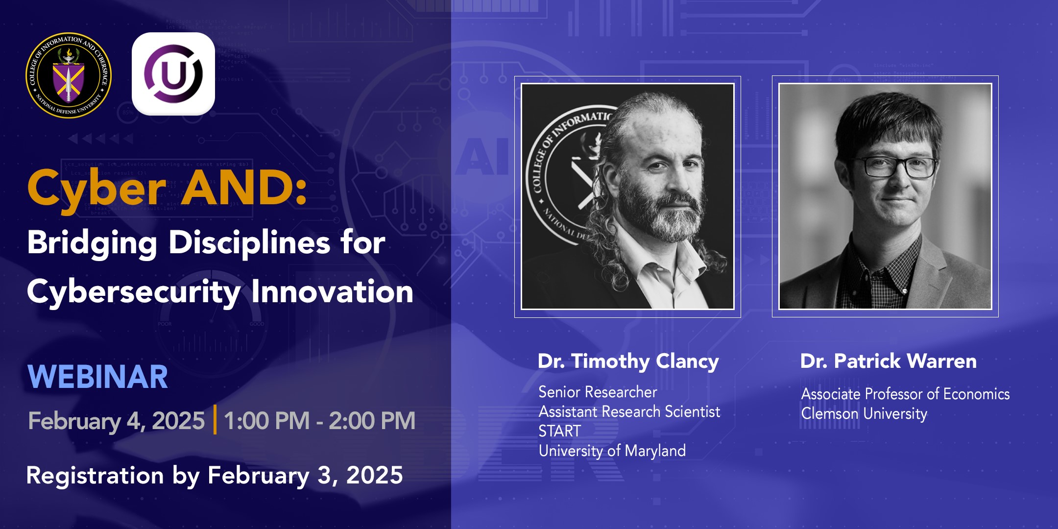 Cyber AND: Bridging Disciplines for Cybersecurity Innovation > College ...