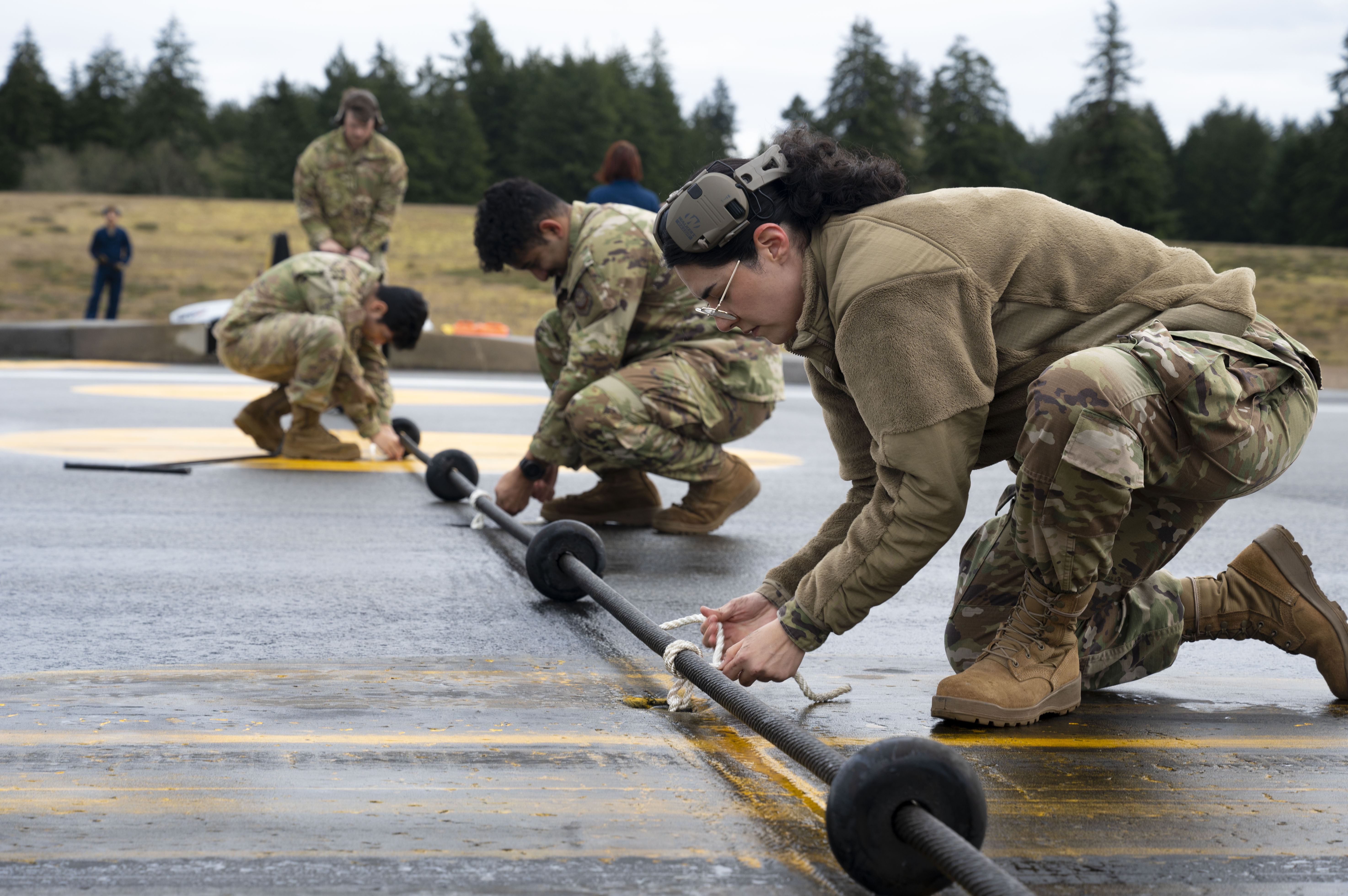 Catching jets: 627th CES completes annual BAK-12 test