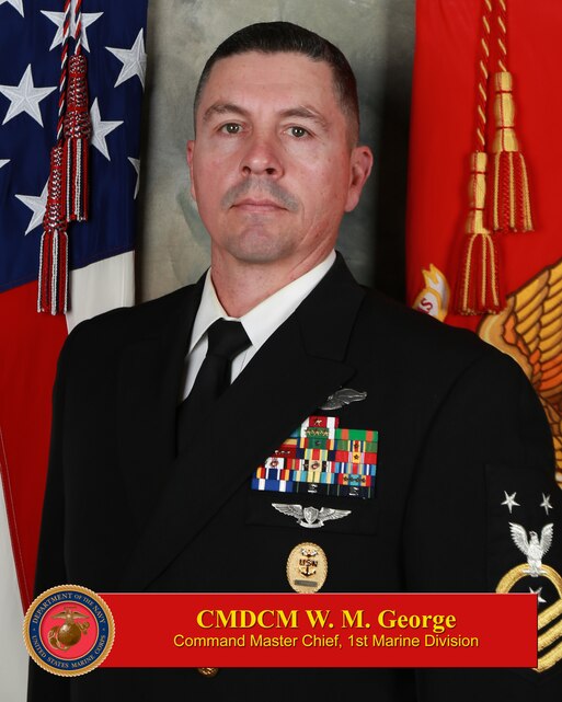 CMDCM Wayne M. George > 1st Marine Division > Biography