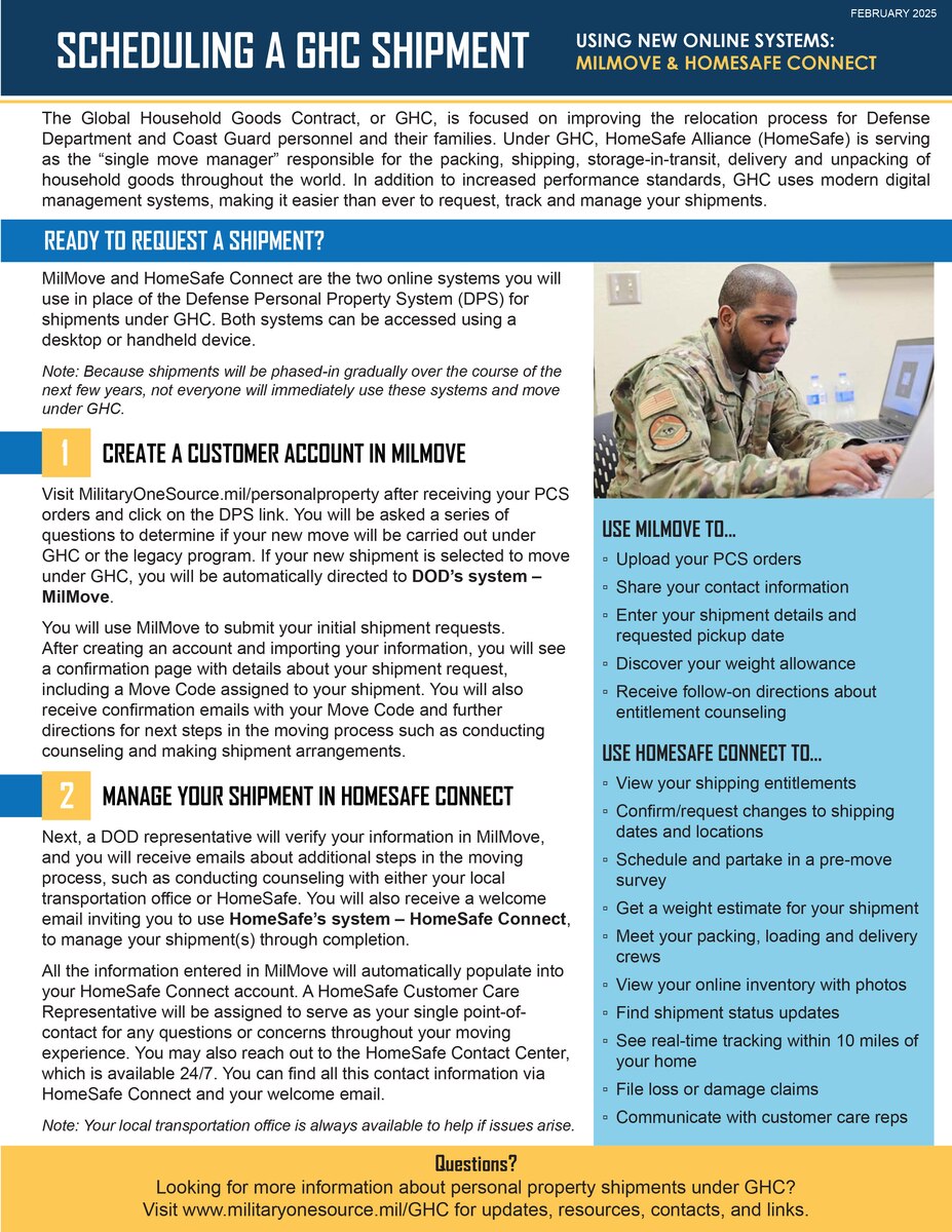 Global Household Goods FAQ's > Kirtland Air Force Base > Article Display