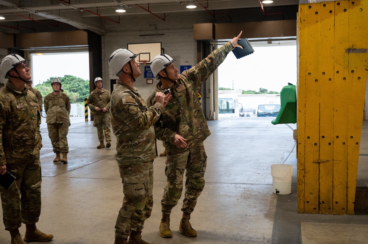 USAFEC commander tours 733d Air Mobility Squadron > Kadena Air Base ...