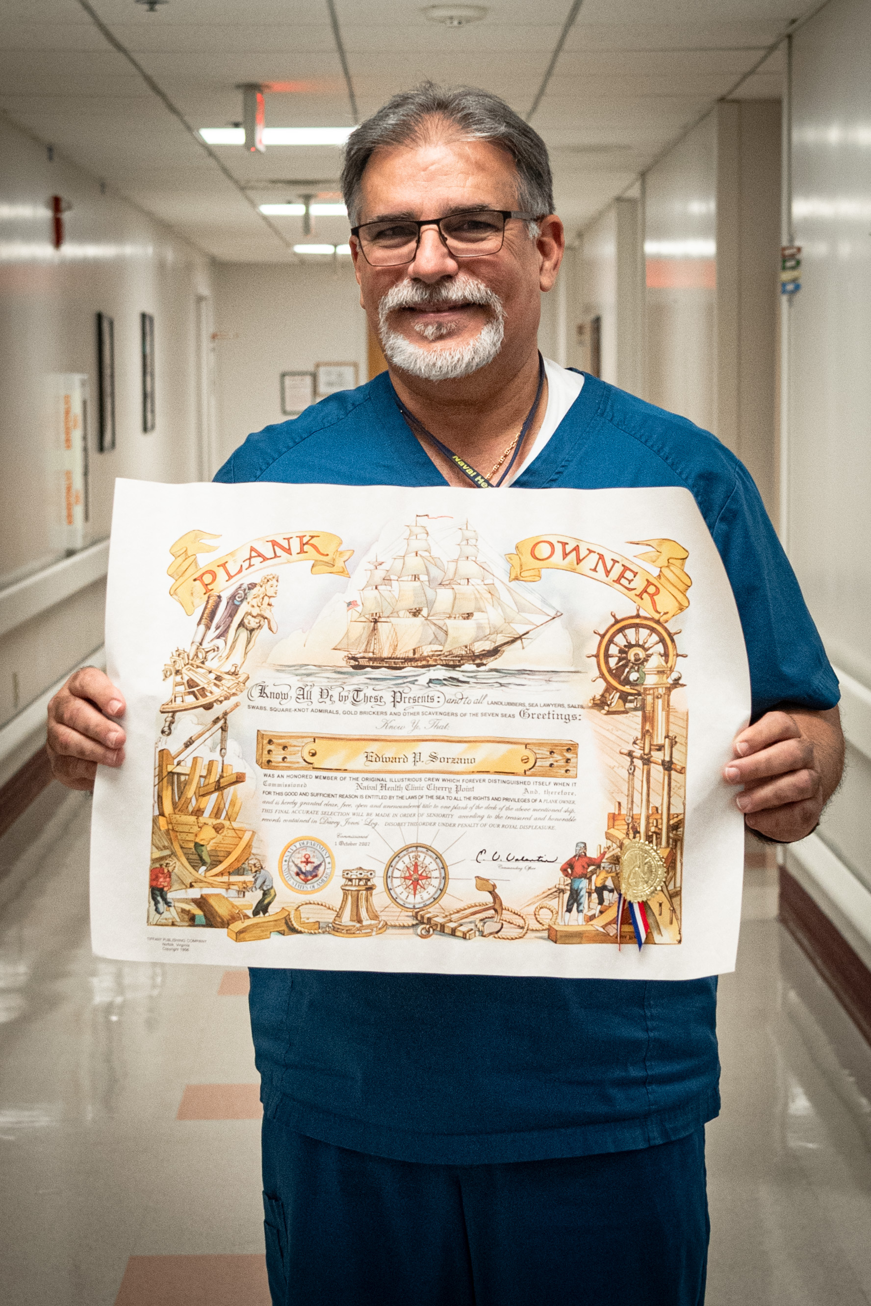 I am Navy Medicine: Mr. Edward Sorzano, Cherry Point Clinic Plank Owner Retires > Navy Medicine ...