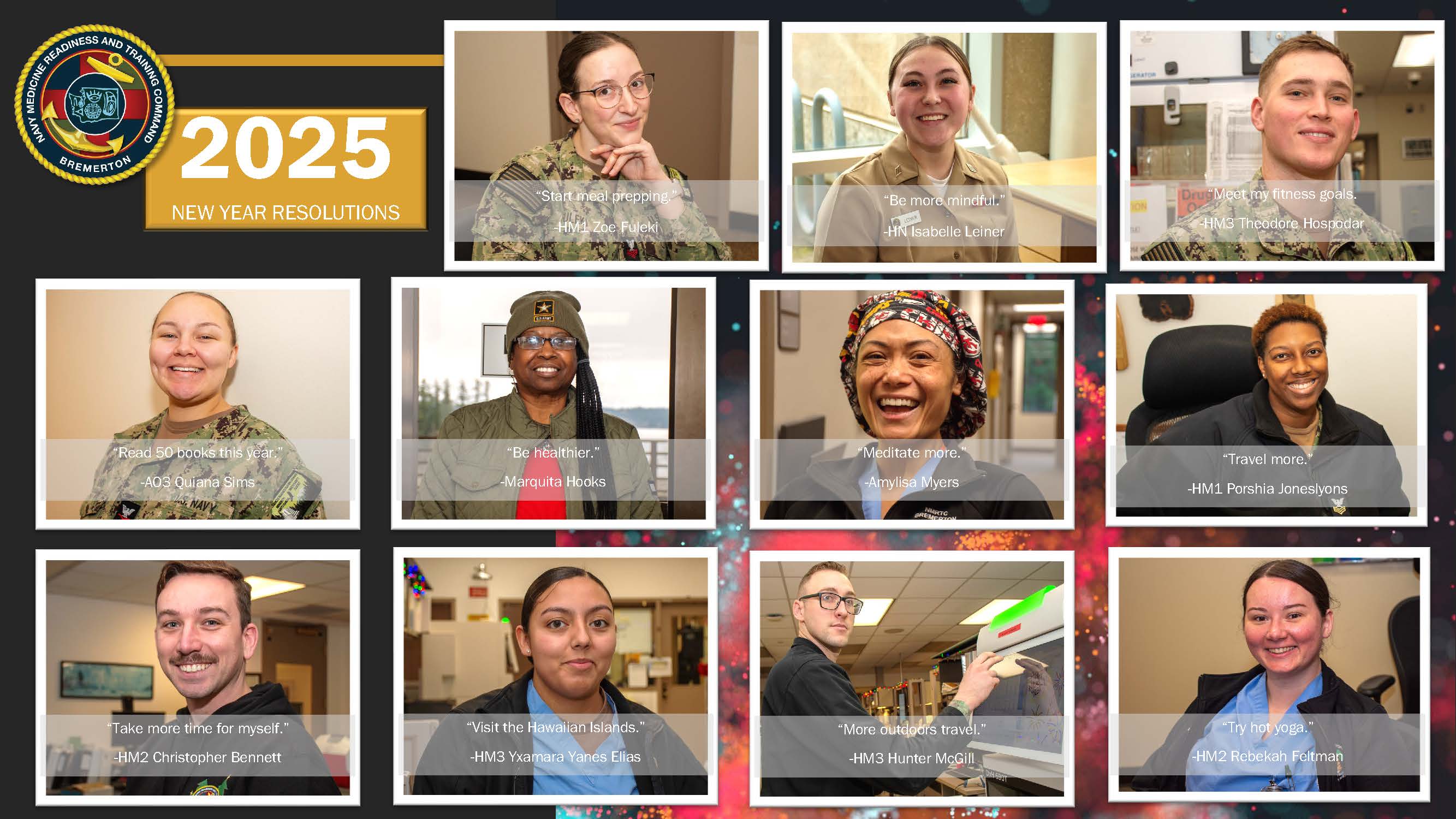 Goal Setting Resolutions at NMRTC Bremerton > Navy Medicine > News