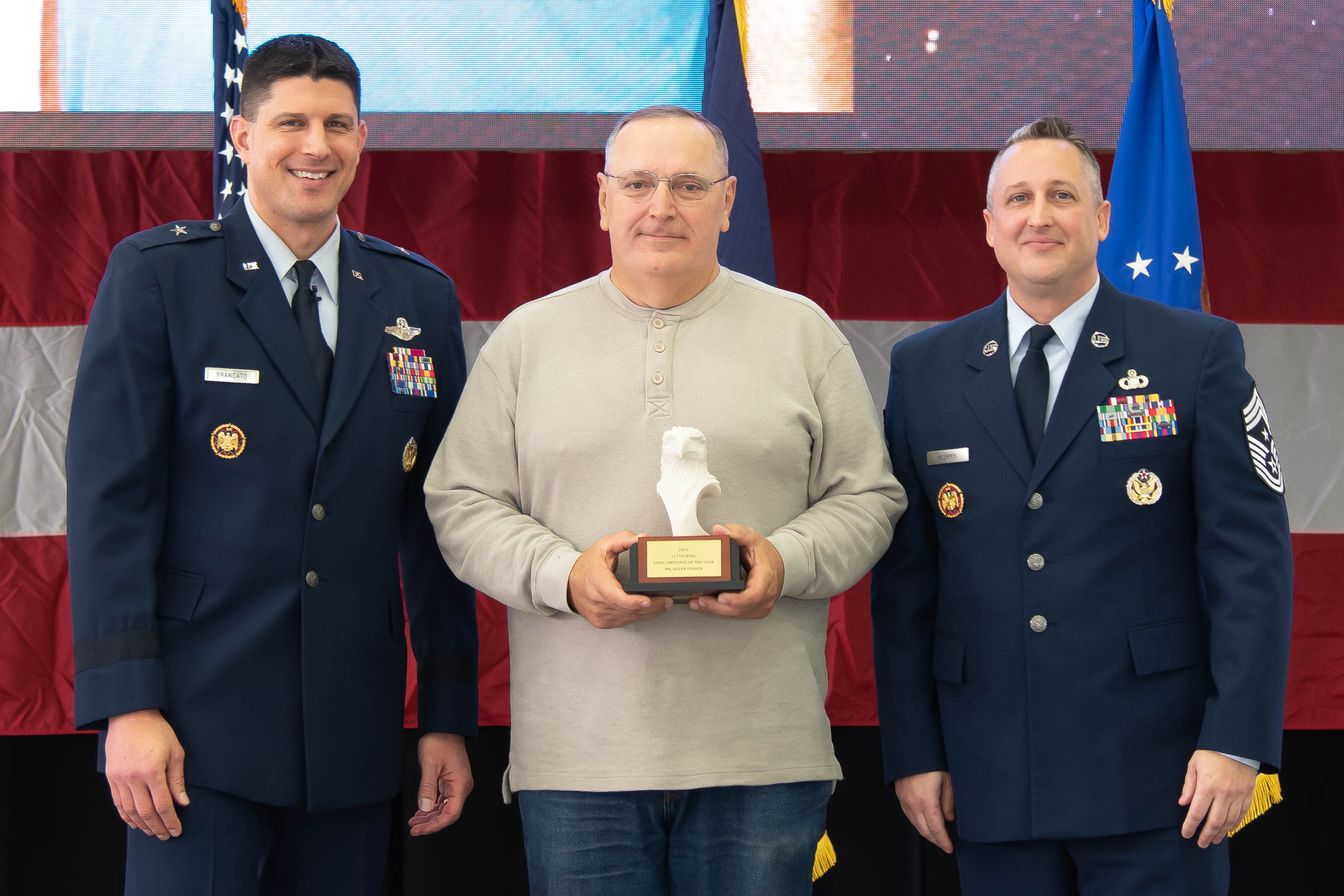 Wing awards outstanding Airmen, employees > 127th Wing > Articles
