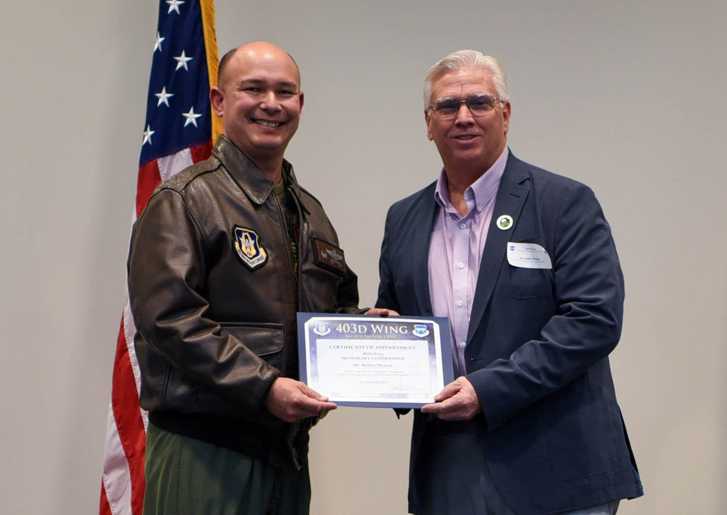 Wing inducts honorary commanders to strengthen community ties > Air ...